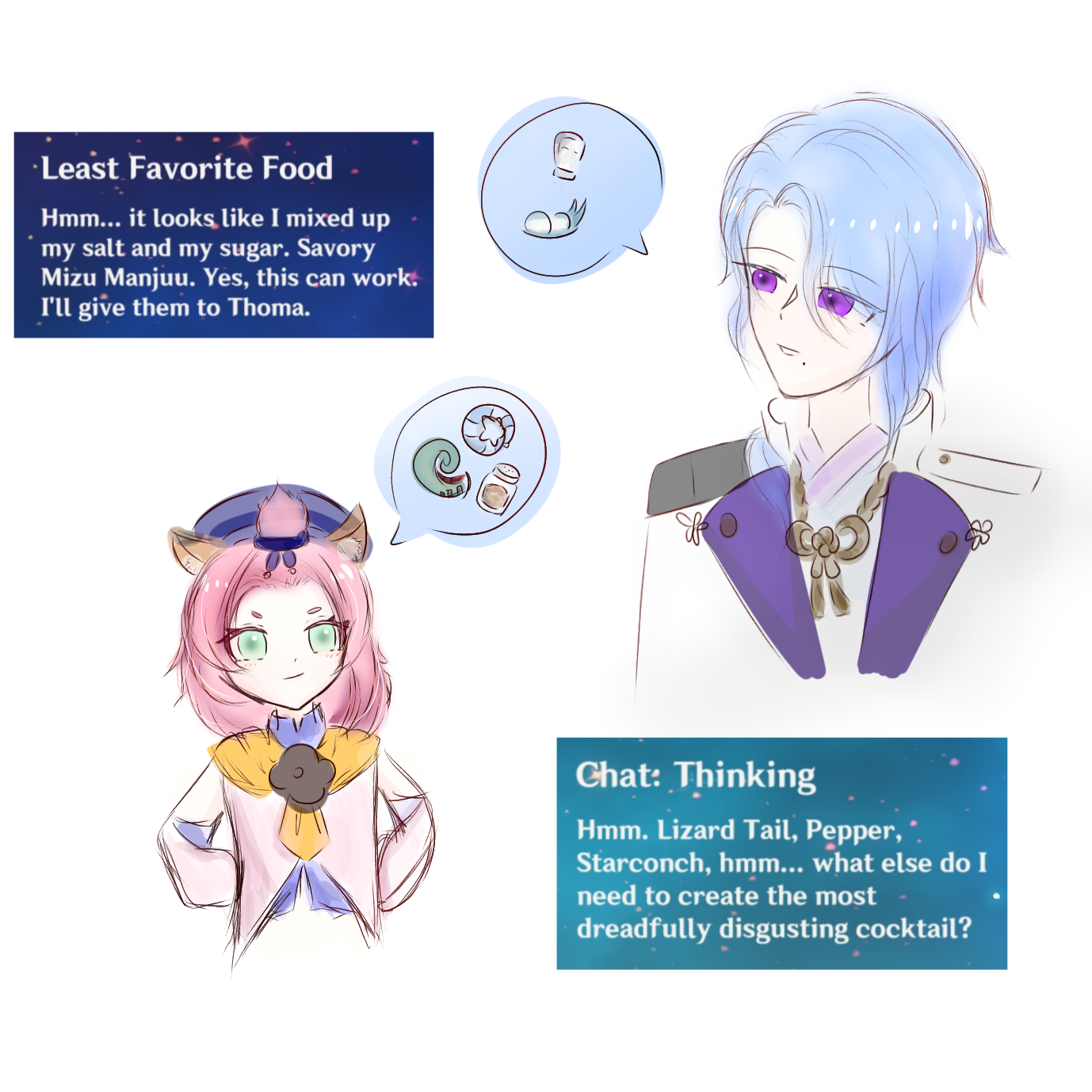 Messing with foods Genshin Impact | HoYoLAB