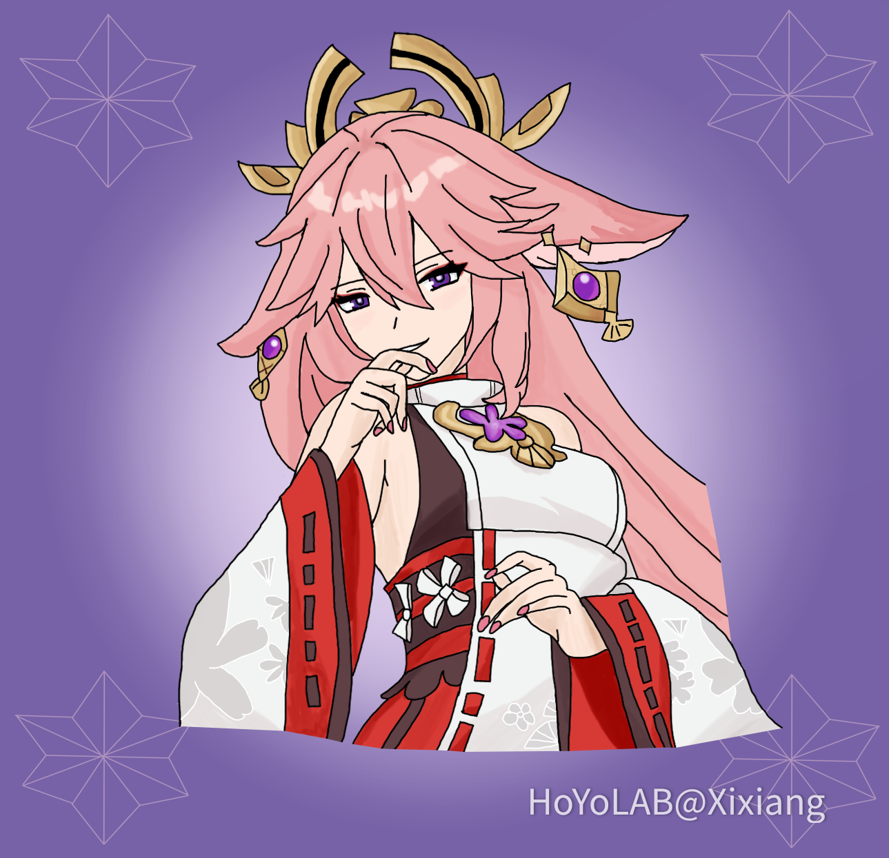 Yae Miko Fan Art Genshin Impact | HoYoLAB