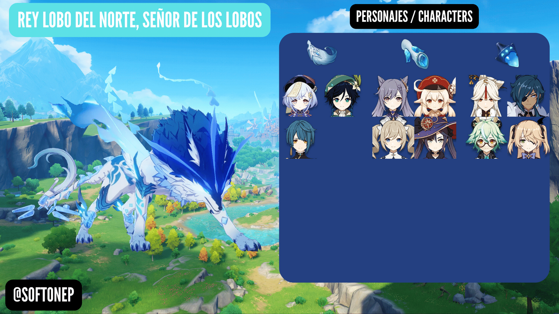 Jefes Semanales y sus materiales [DIVIDIDO POR PERSONAJE] | SoftoneP | Genshin Impact | HoYoLAB