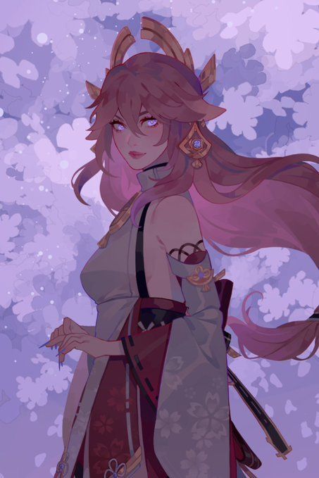 Yae miko art Genshin Impact | HoYoLAB