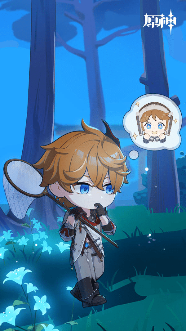 Official Genshin Chibi Wallpapers for Childe, Yae, and Albedo +Bonus ...