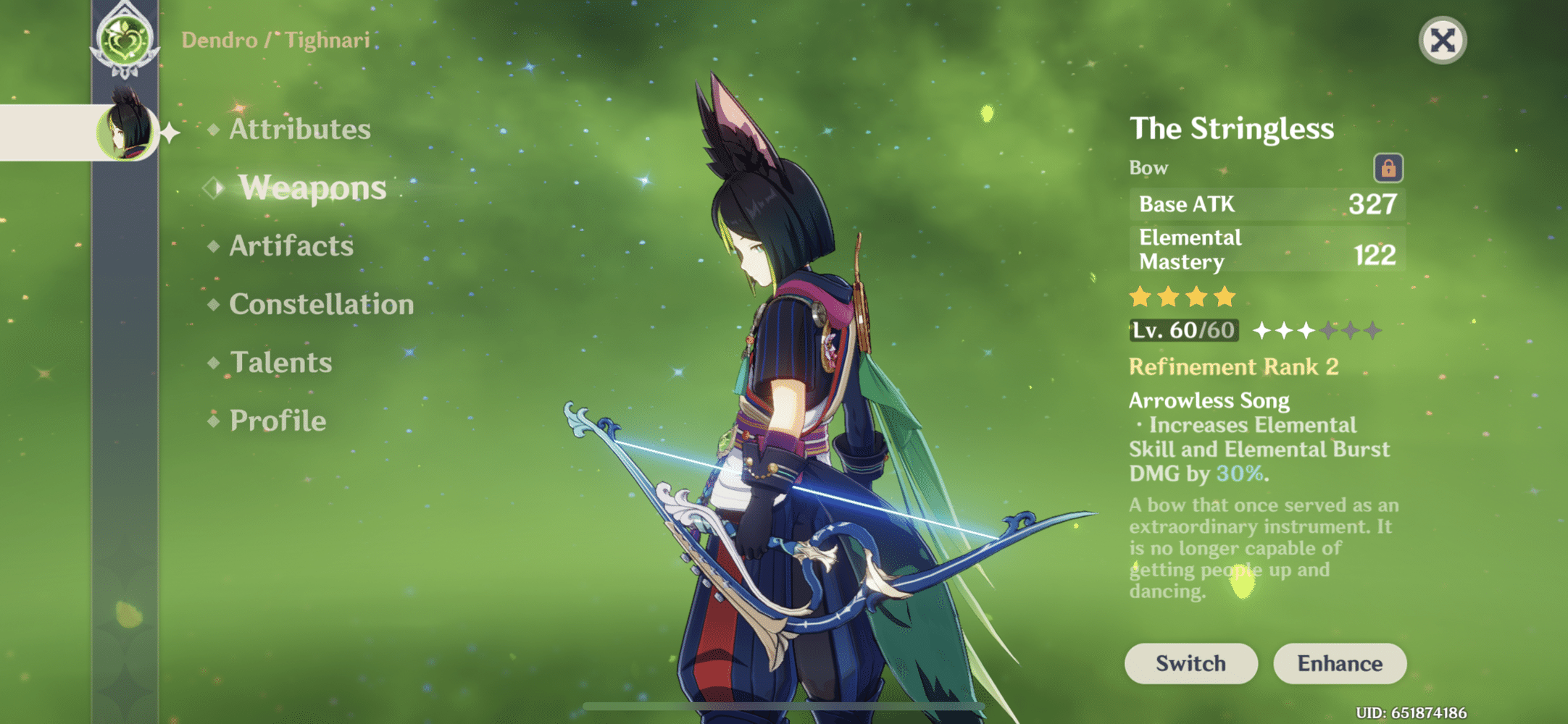 Tighnaribe holding my weapon and artifacts for childe 😈😈😈😈 Genshin ...