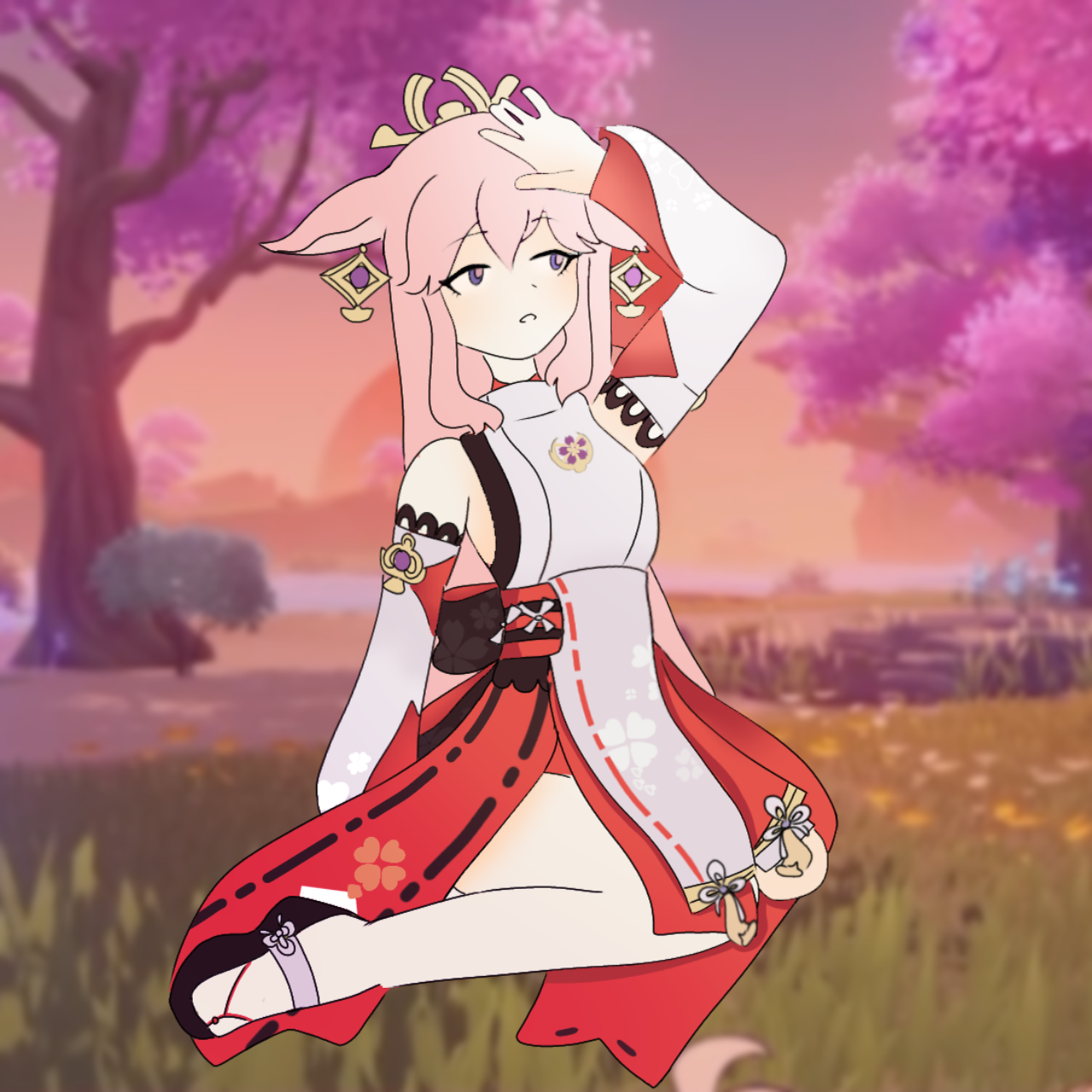 Fan art #YaeMiko #GenshinImpact Genshin Impact | HoYoLAB