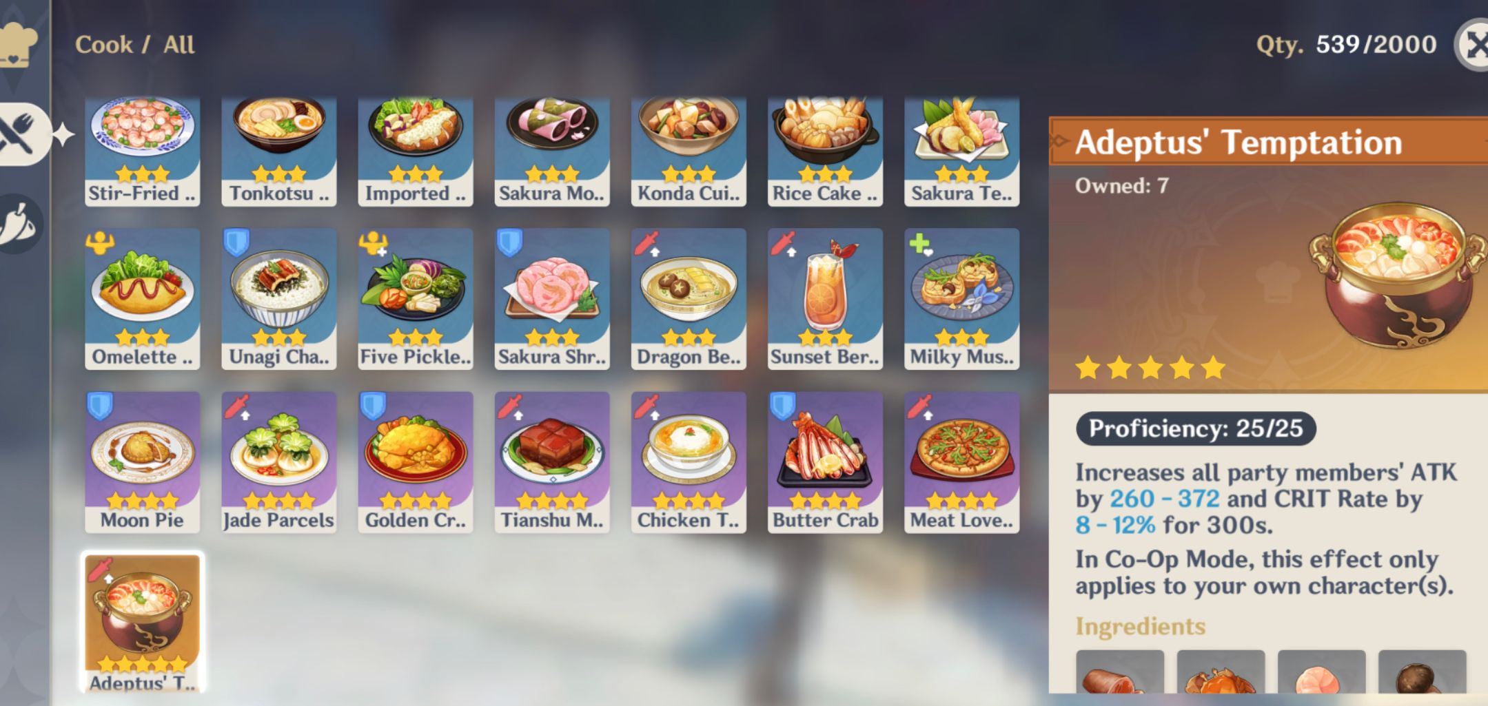 Having all the ingredients for all of your recipes is a special kind of ...