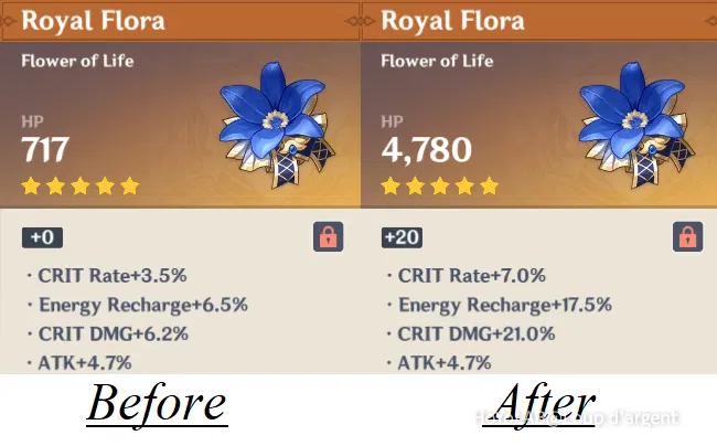 Royal Flora Flower Artifact from Mystic Offering Genshin Impact | HoYoLAB