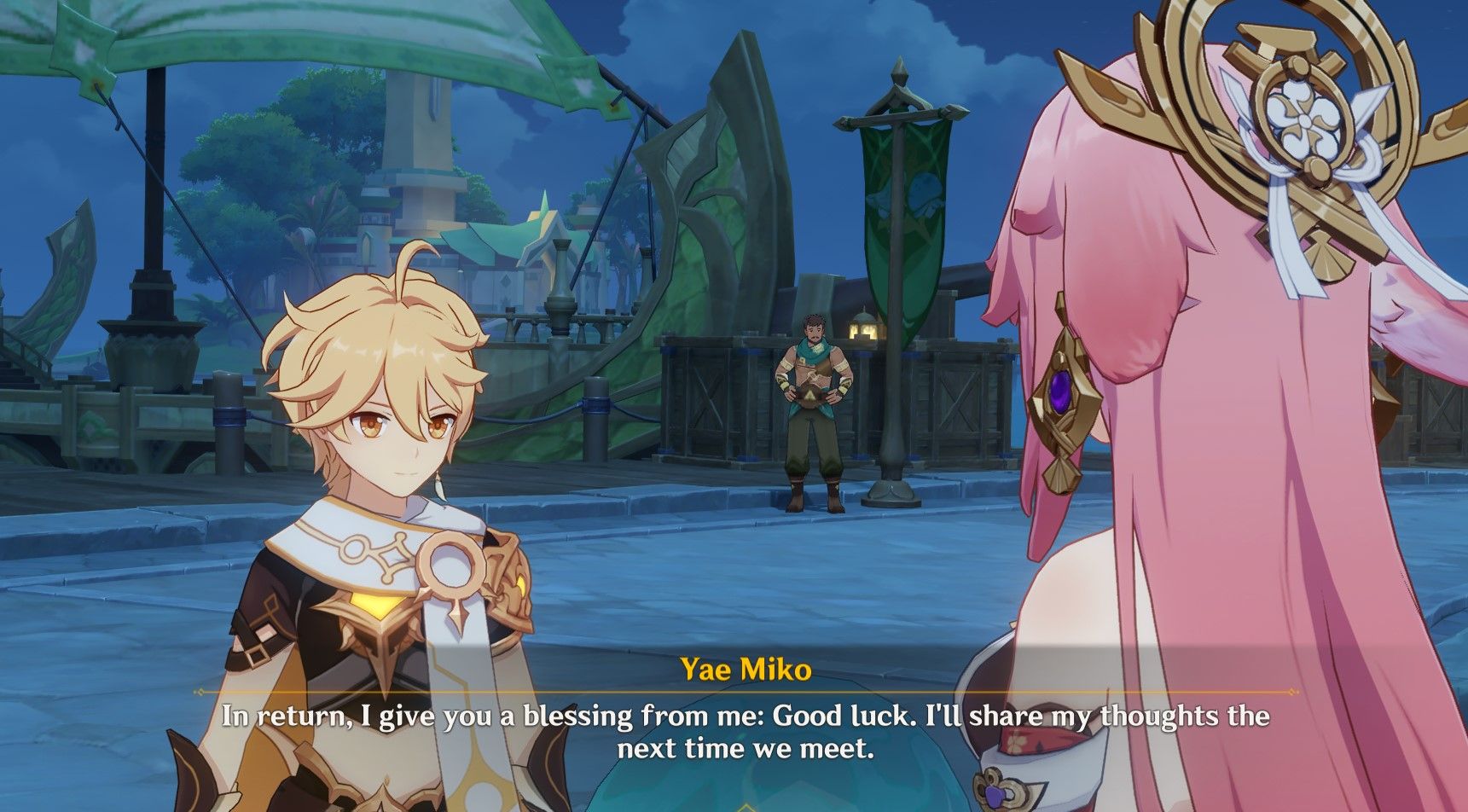 I used Yae Miko Blessing and got her on my 20th pull along with a extra ...