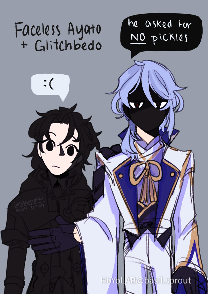 hopping onto the faceless ayato train Genshin Impact | HoYoLAB