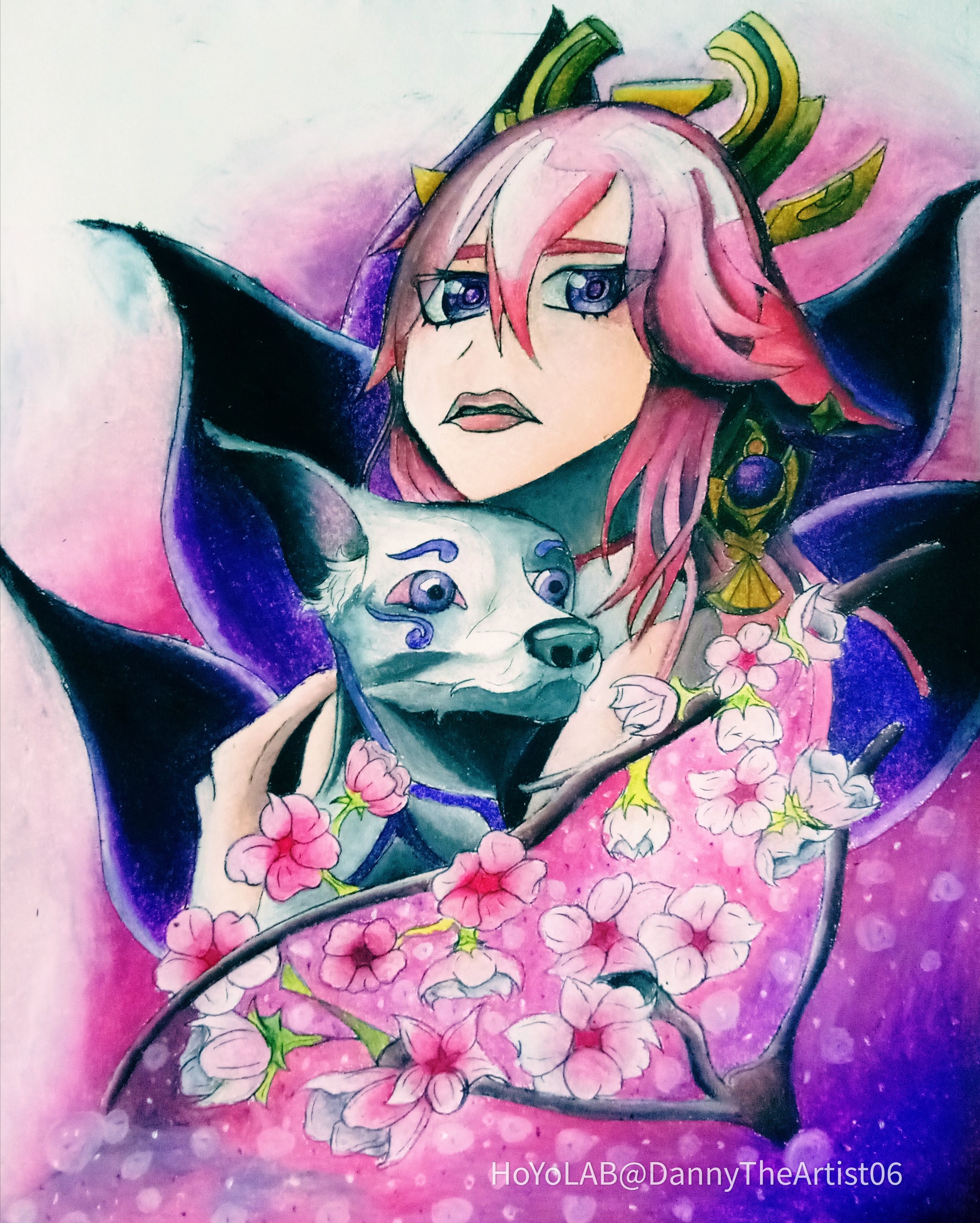 Yae Miko Fan art. Genshin Impact | HoYoLAB