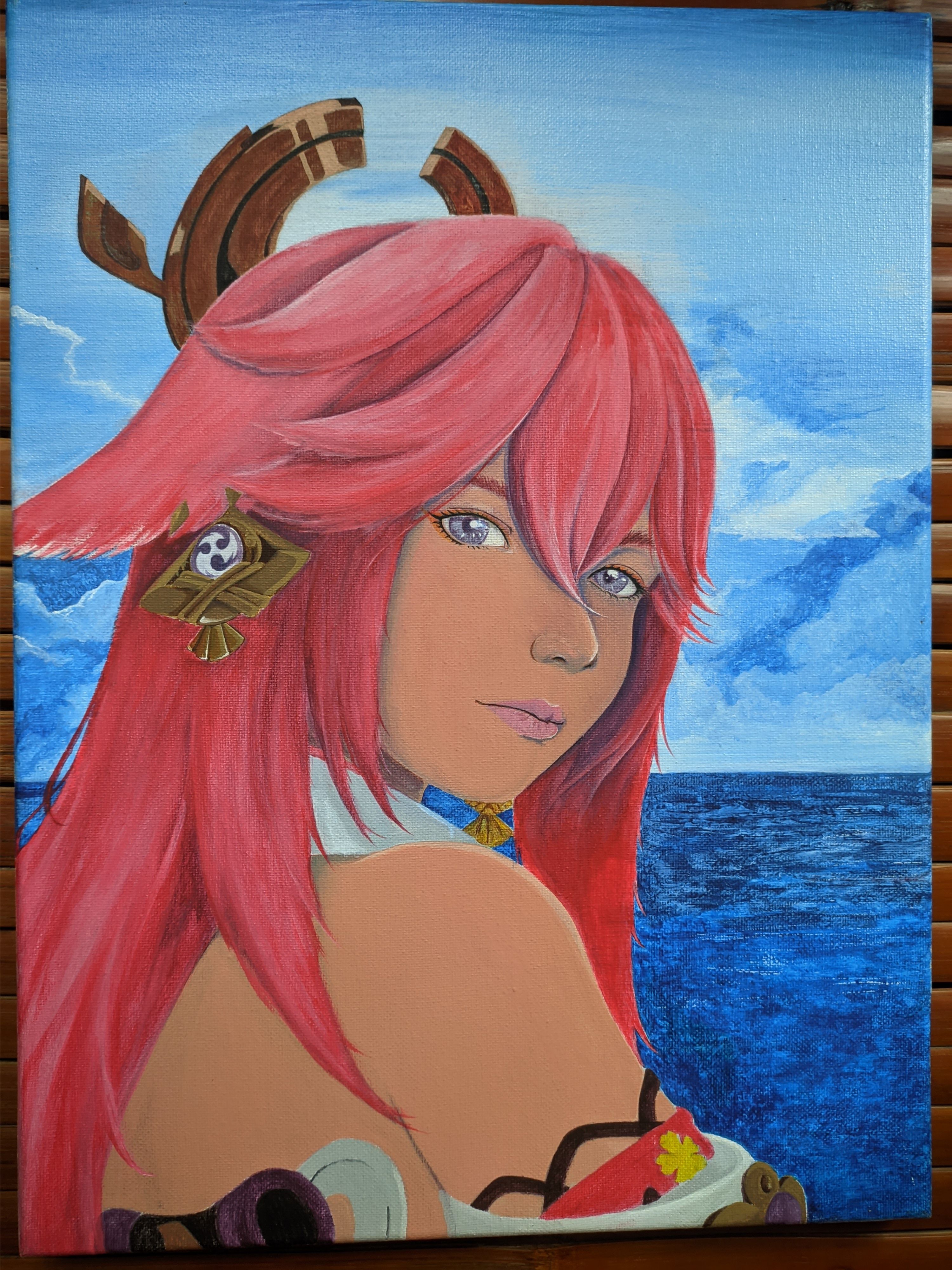 My Yae Miko Painting Genshin Impact | HoYoLAB