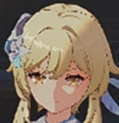 Lumine's pixelated angry face Genshin Impact | HoYoLAB