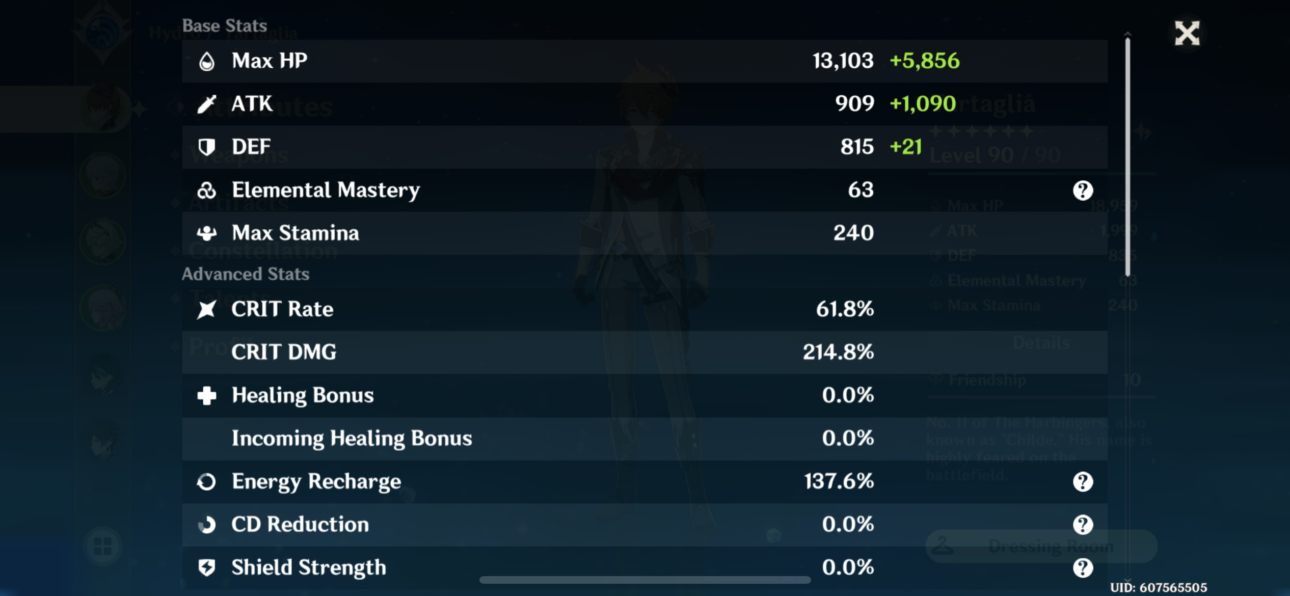 My updated childe build what do you guys think Genshin Impact | HoYoLAB