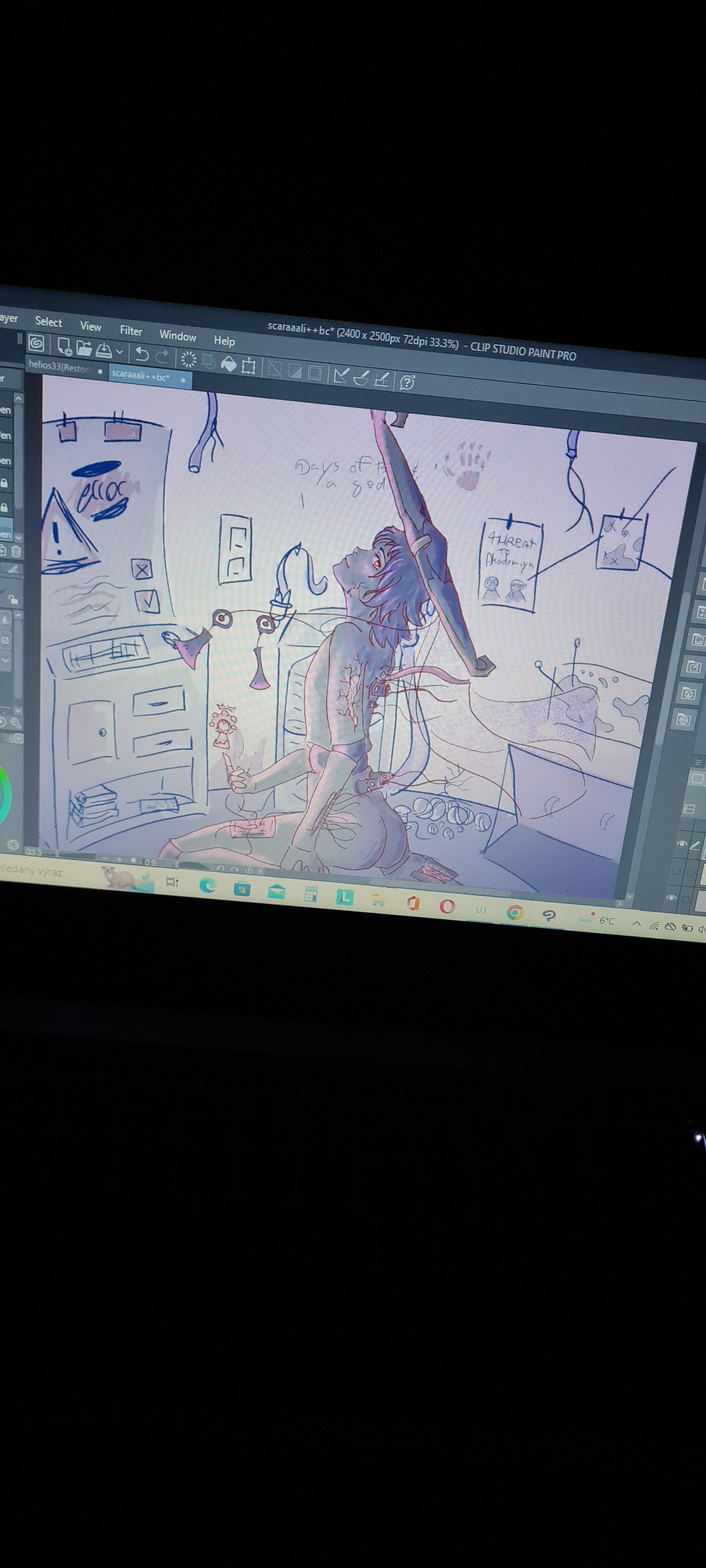 Scara drawing progress pic Genshin Impact | HoYoLAB