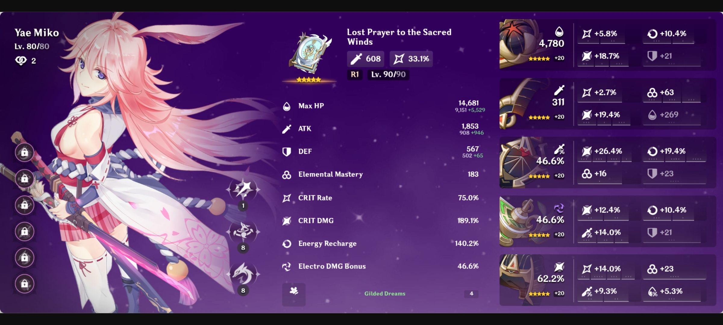 Rate My yae build Genshin Impact | HoYoLAB