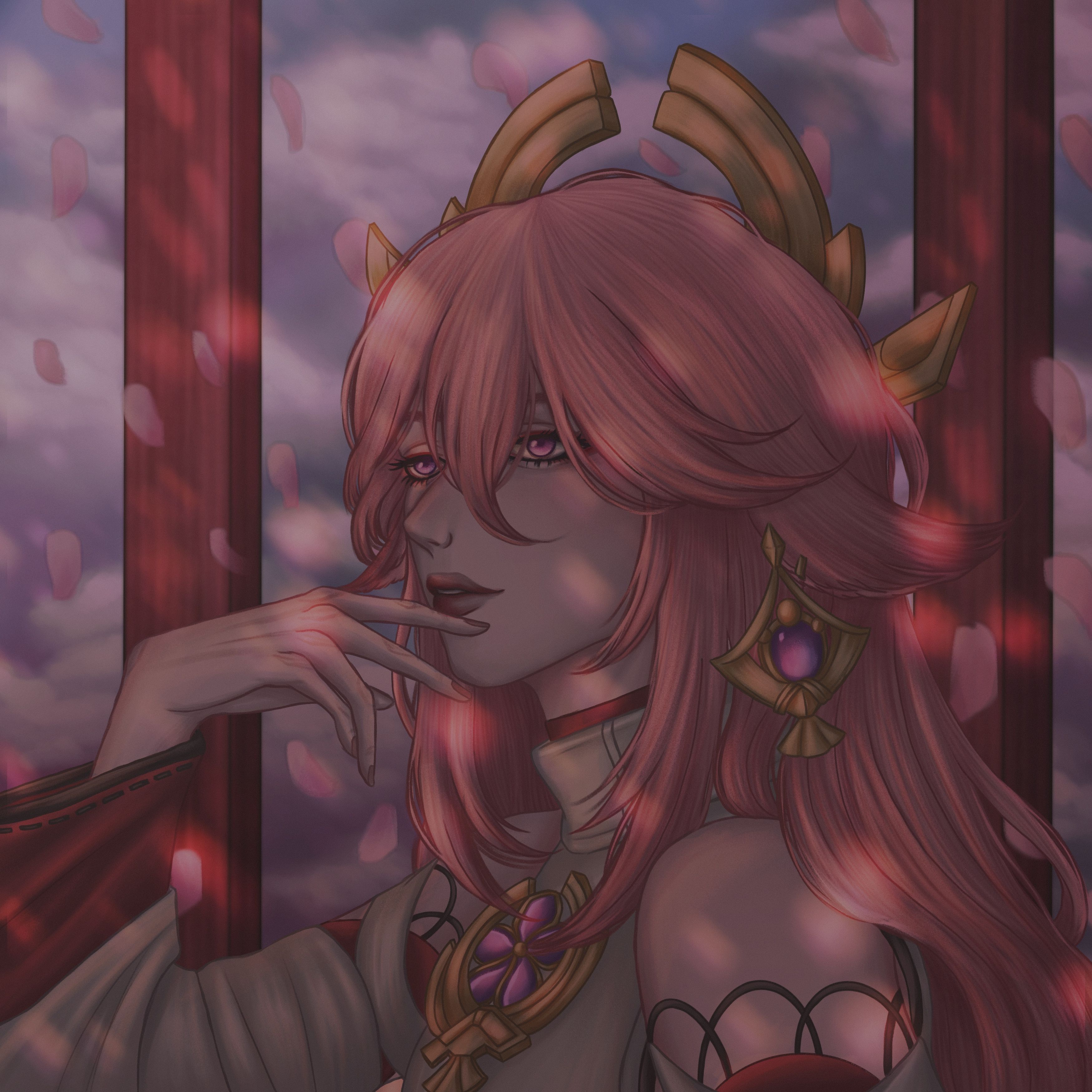 Yae Miko Fanart Genshin Impact | HoYoLAB