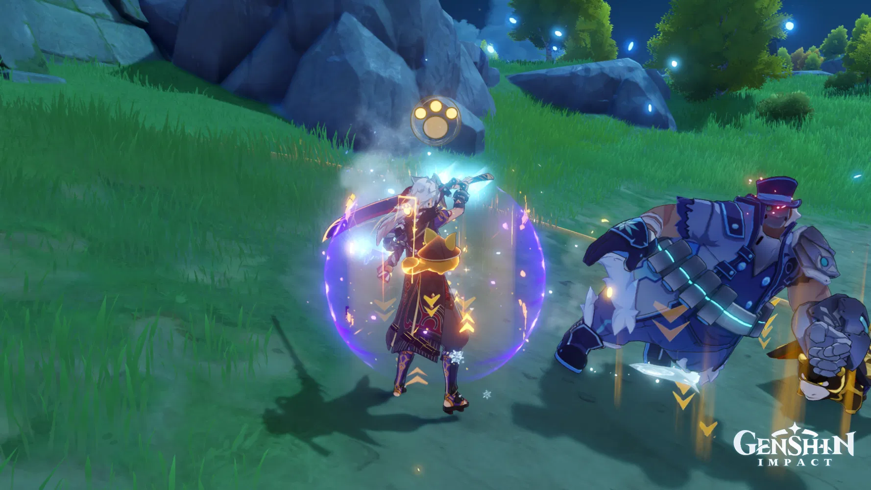 Futui tipping with Itto Genshin Impact | HoYoLAB