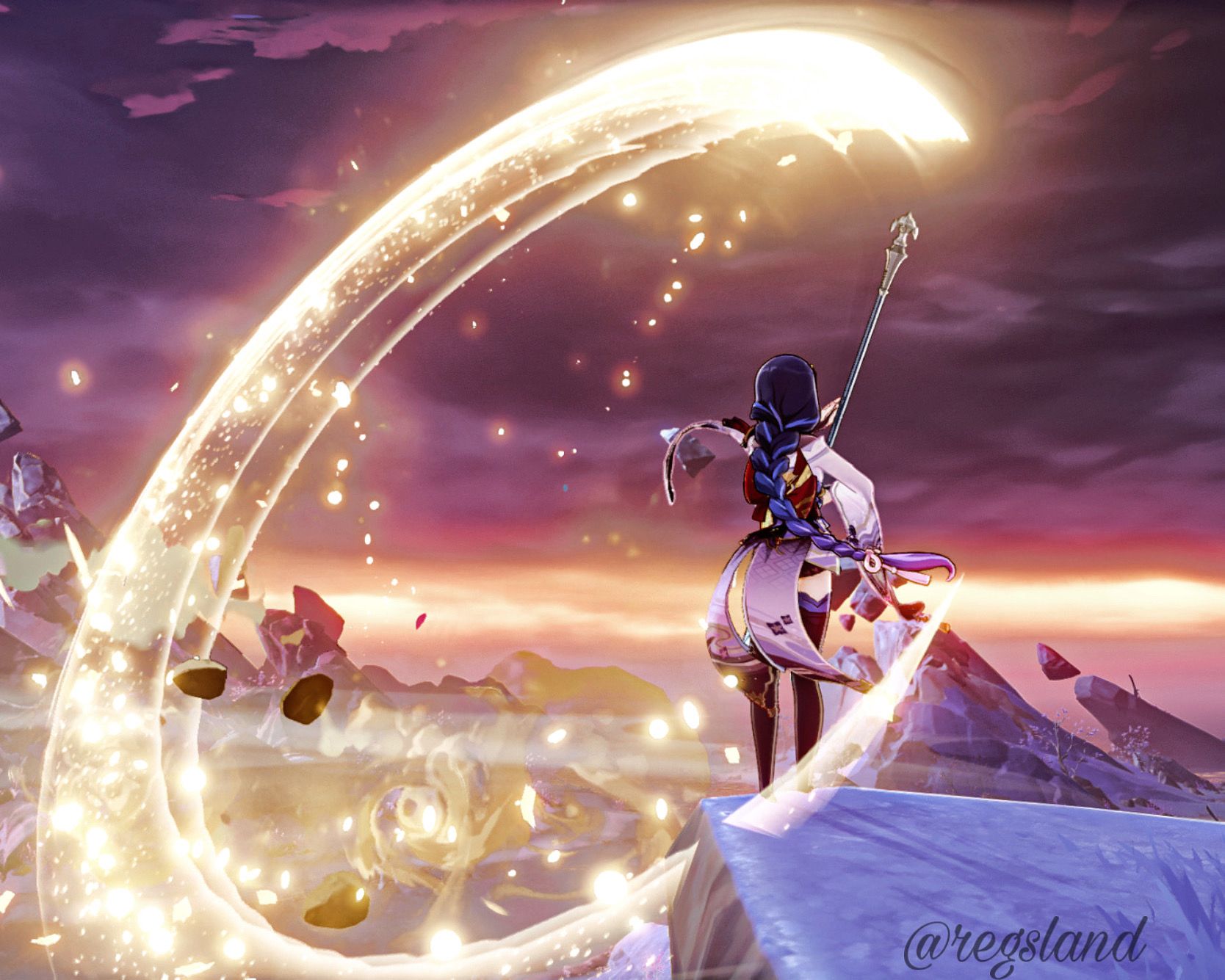 Raiden charged attack Genshin Impact | HoYoLAB