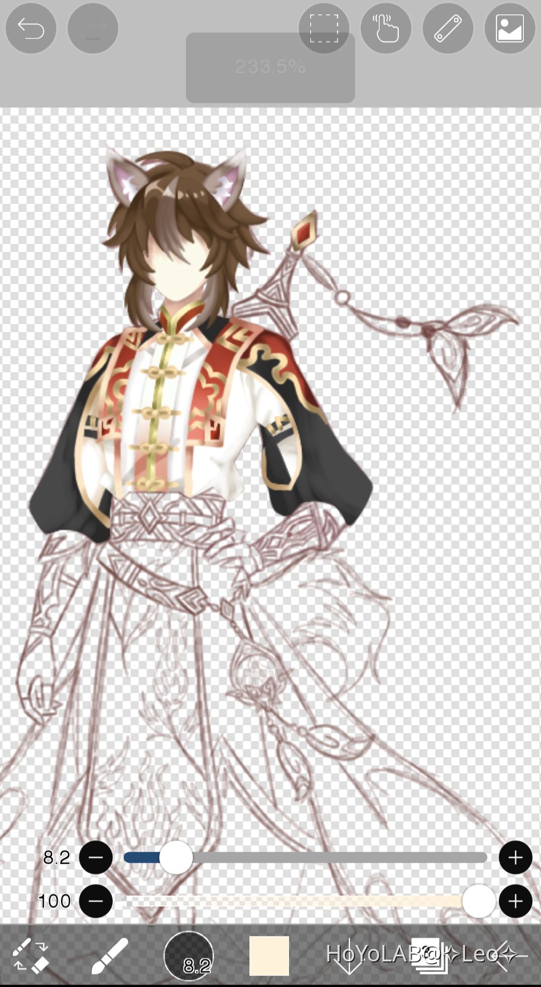 Sumeru Pyro OC WIP #3 Genshin Impact | HoYoLAB