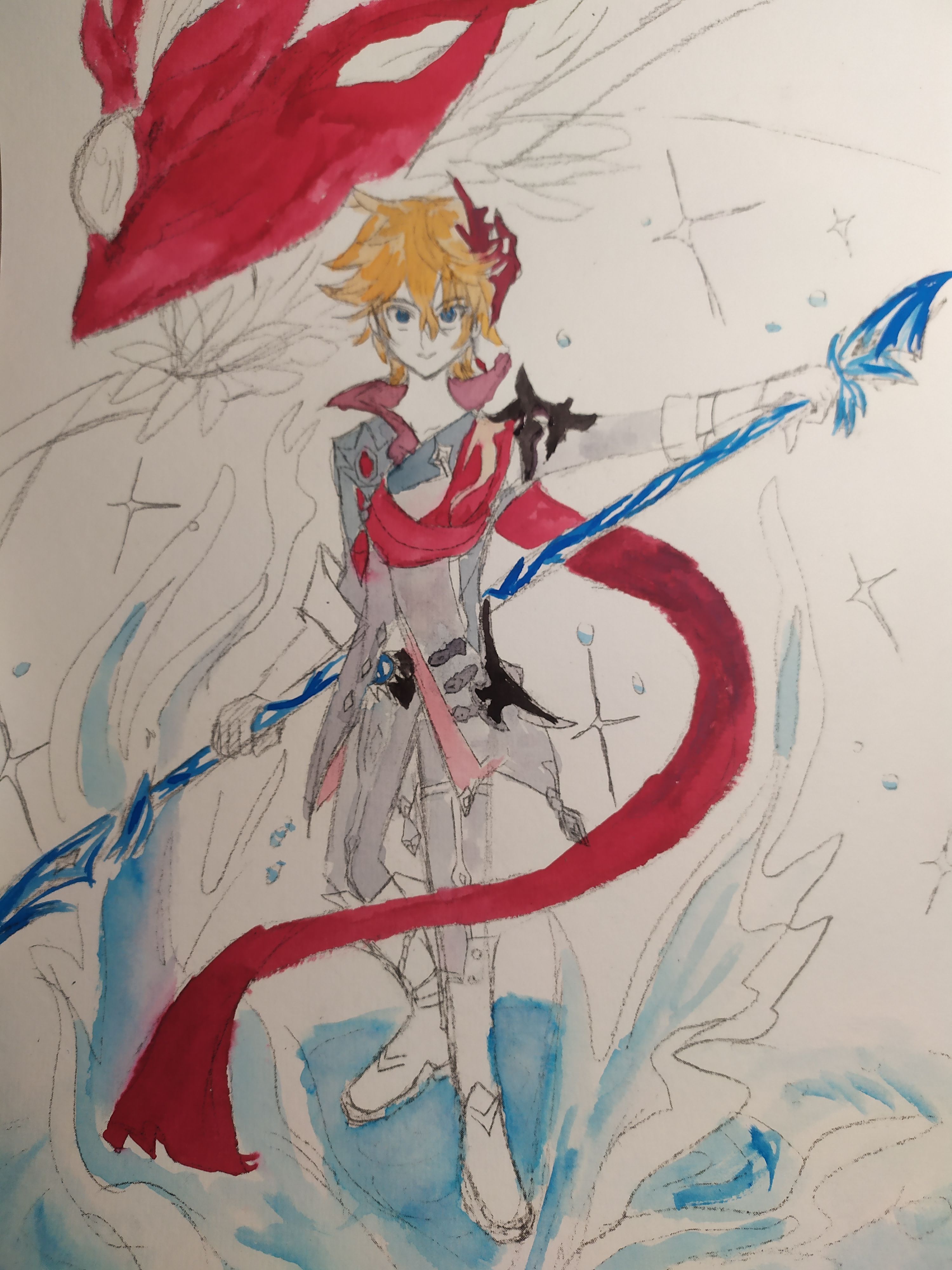 Tartaglia FanArt | Genshin Impact | HoYoLAB