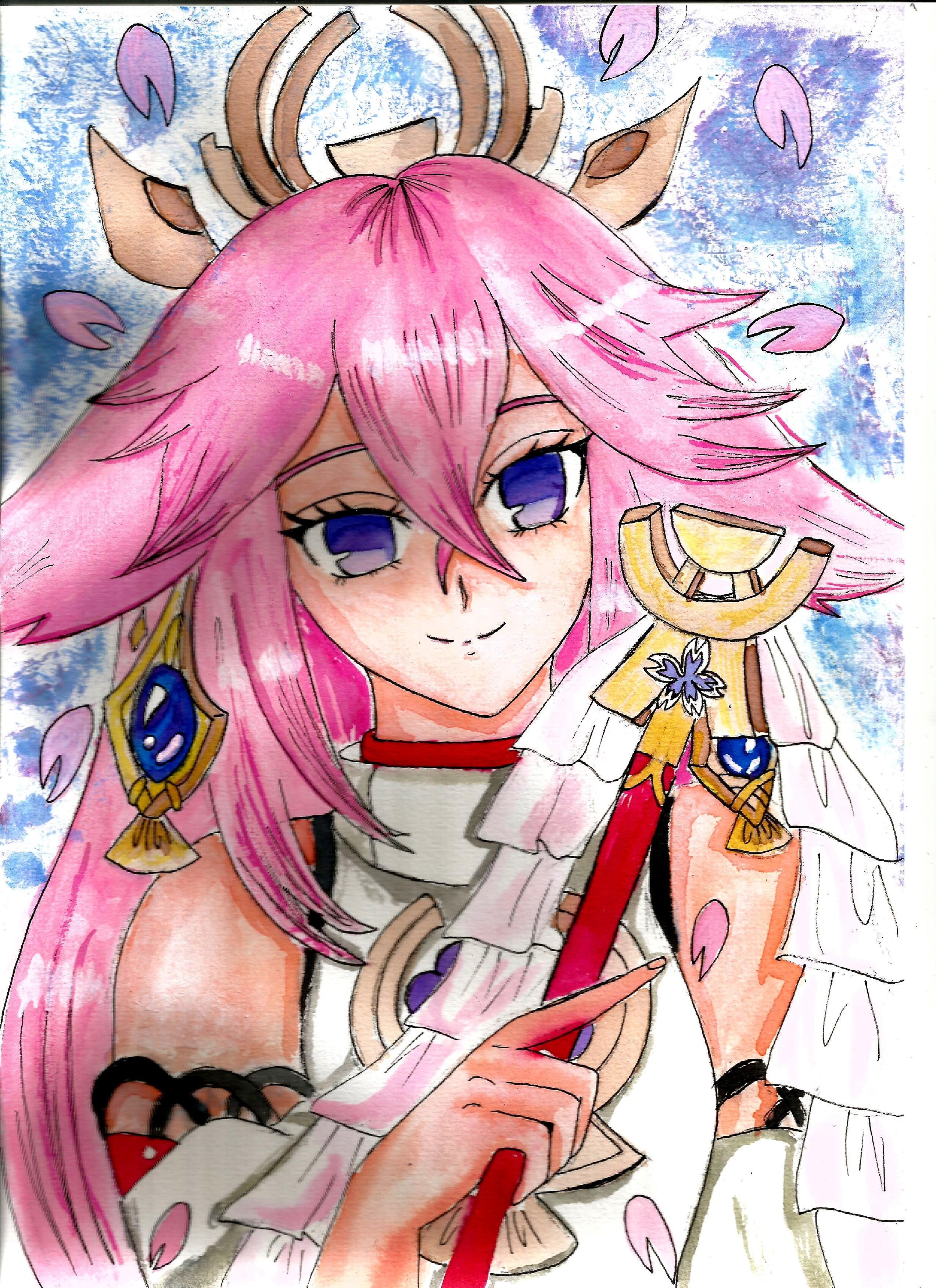 Yae Miko FanArt Genshin Impact | HoYoLAB