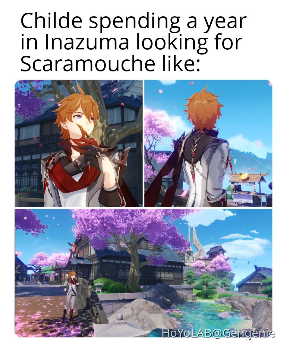 Childe just casually live, love, laughing on company time💅 Genshin ...