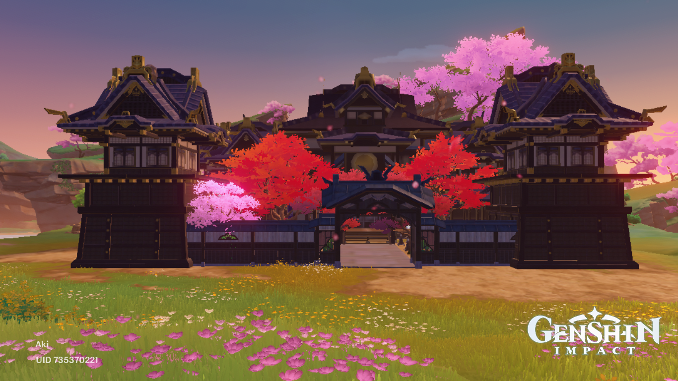 Inazuma Main House | Tenshukaku - Silken Courtyard (Replica ID ...