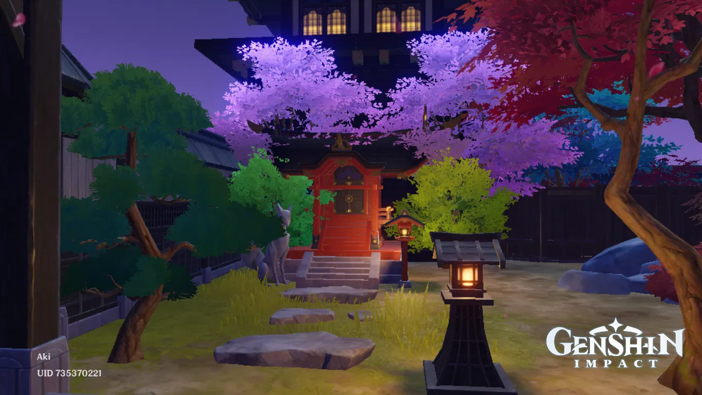 Inazuma Main House | Tenshukaku - Silken Courtyard (Replica ID ...