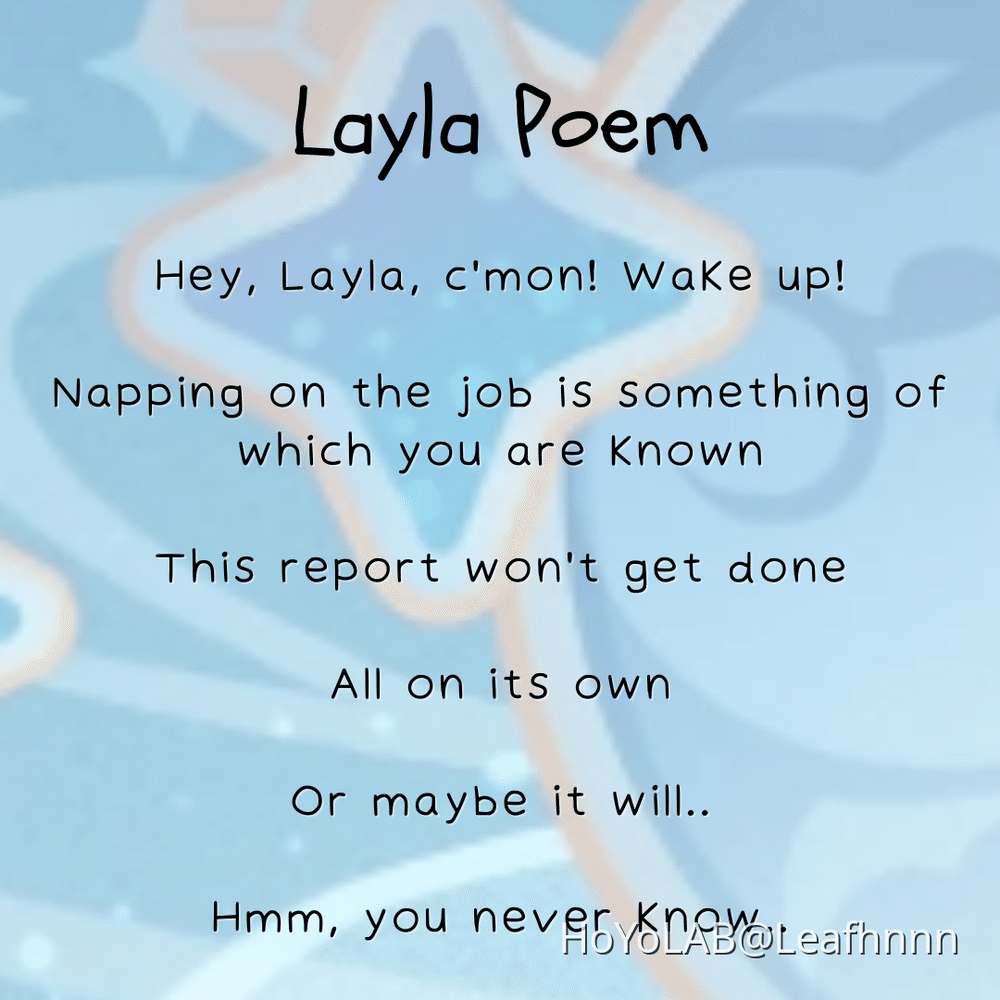 Layla Poem Genshin Impact | HoYoLAB