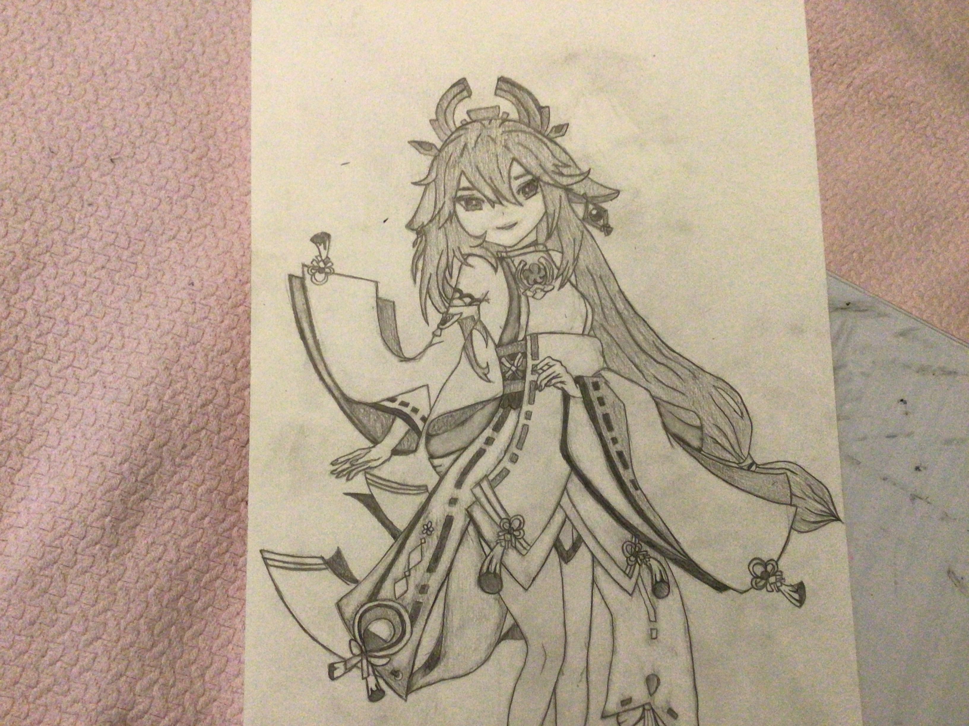 Yae Miko Fan Artttt! Genshin Impact | HoYoLAB
