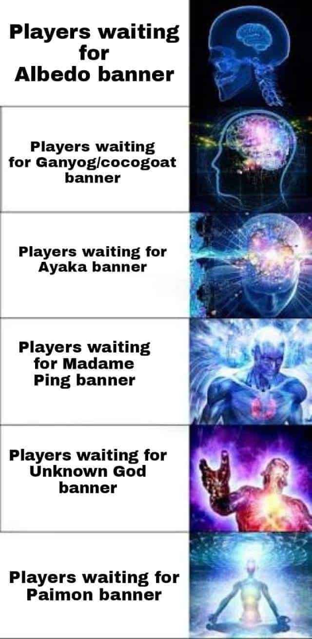 I want Paimon Banner. Genshin Impact | HoYoLAB