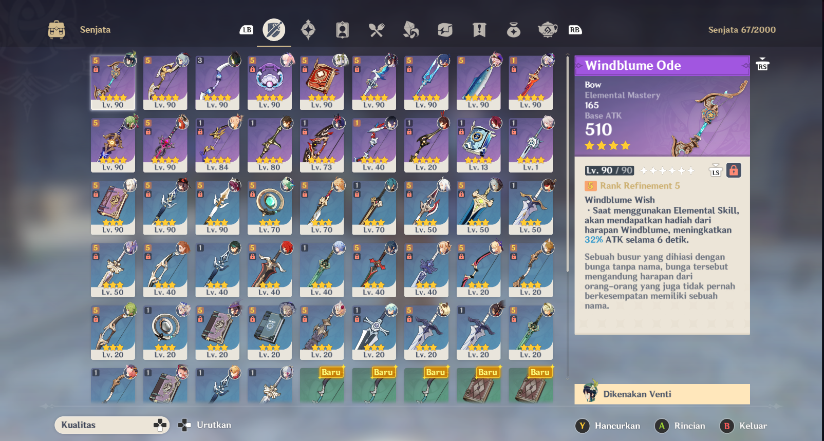 AKUN SAYA SUDAH KEMBALI, TETAPI ARTIFAK dan WEAPONS yang saya build ...