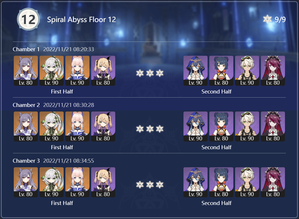 Version 3.2 Spiral Abyss | Keqing & Layla Teams | Floor 12 | 9 Stars ...