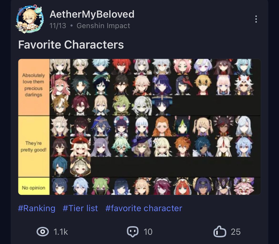 Me just tryna figure out why my random tier list became my second most ...