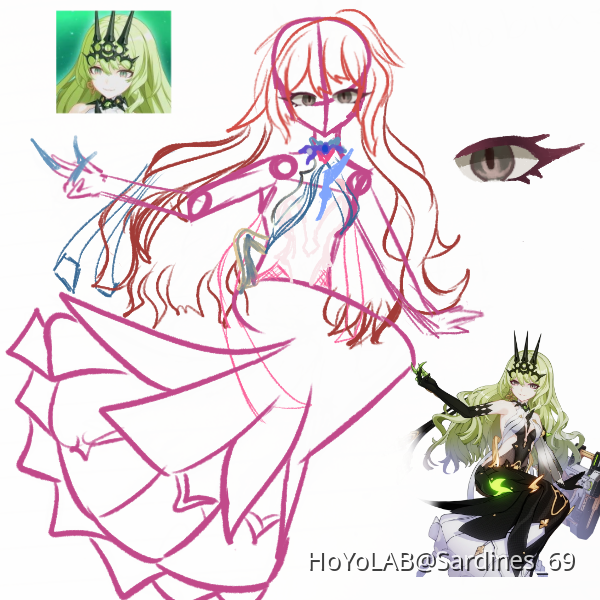 Mobius drawing re-do on fire alpaca Honkai Impact 3rd | HoYoLAB