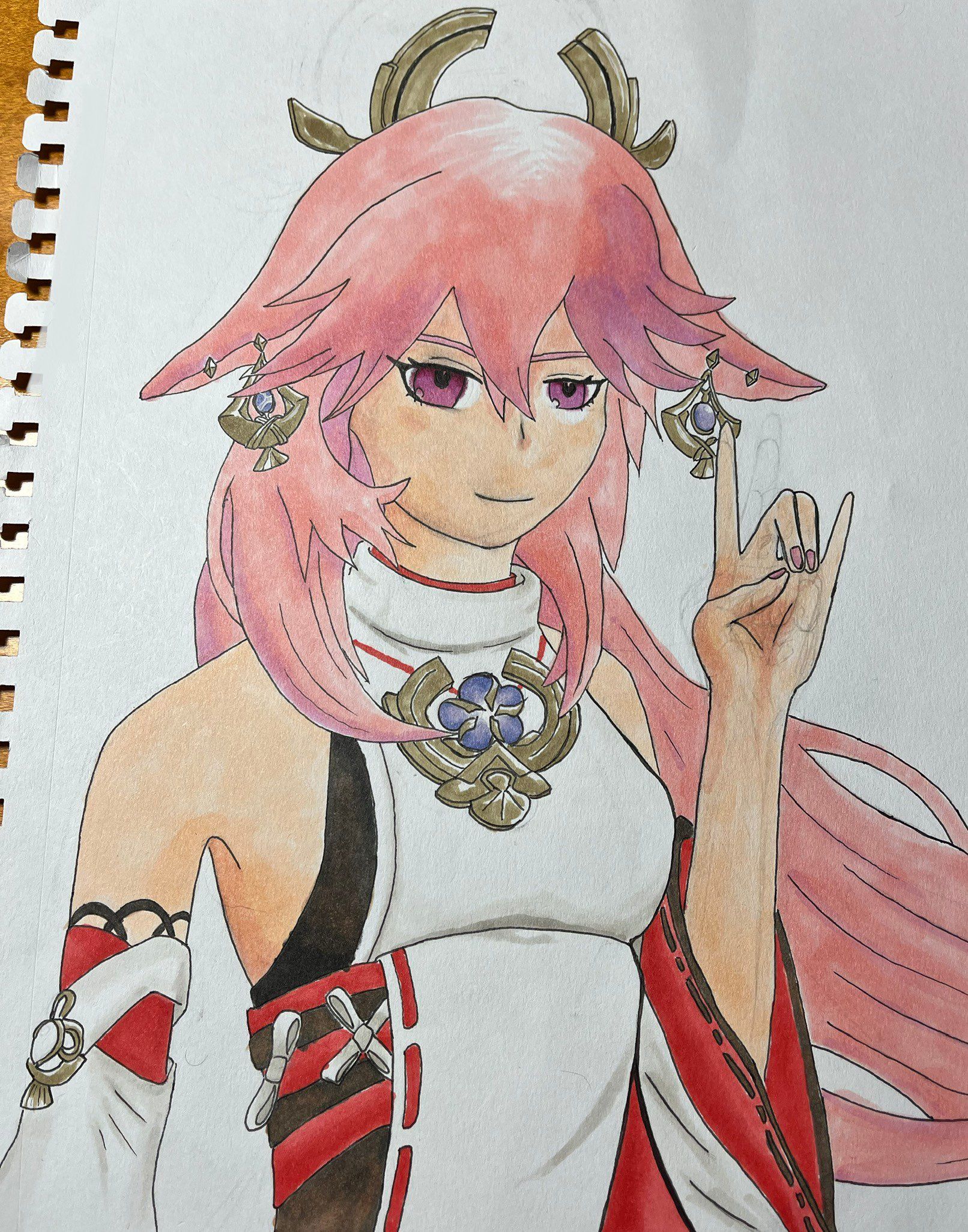 yea miko fanart Genshin Impact | HoYoLAB