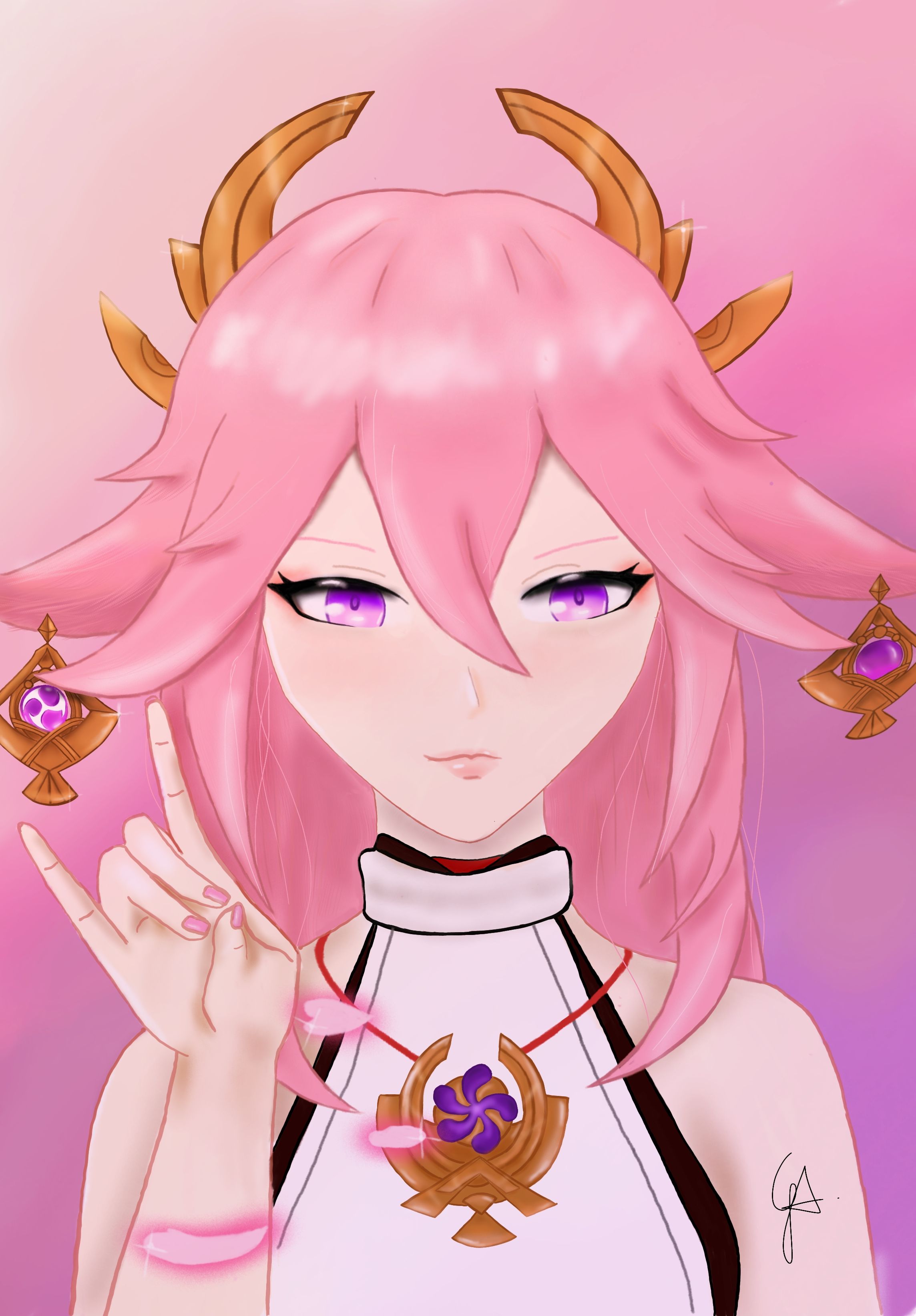 Yae Miko Fan Art Genshin Impact | HoYoLAB