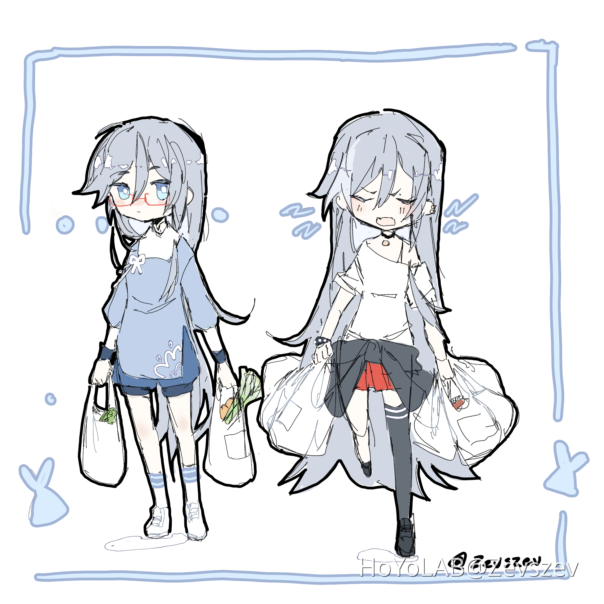 Fu hua and Senti fanart