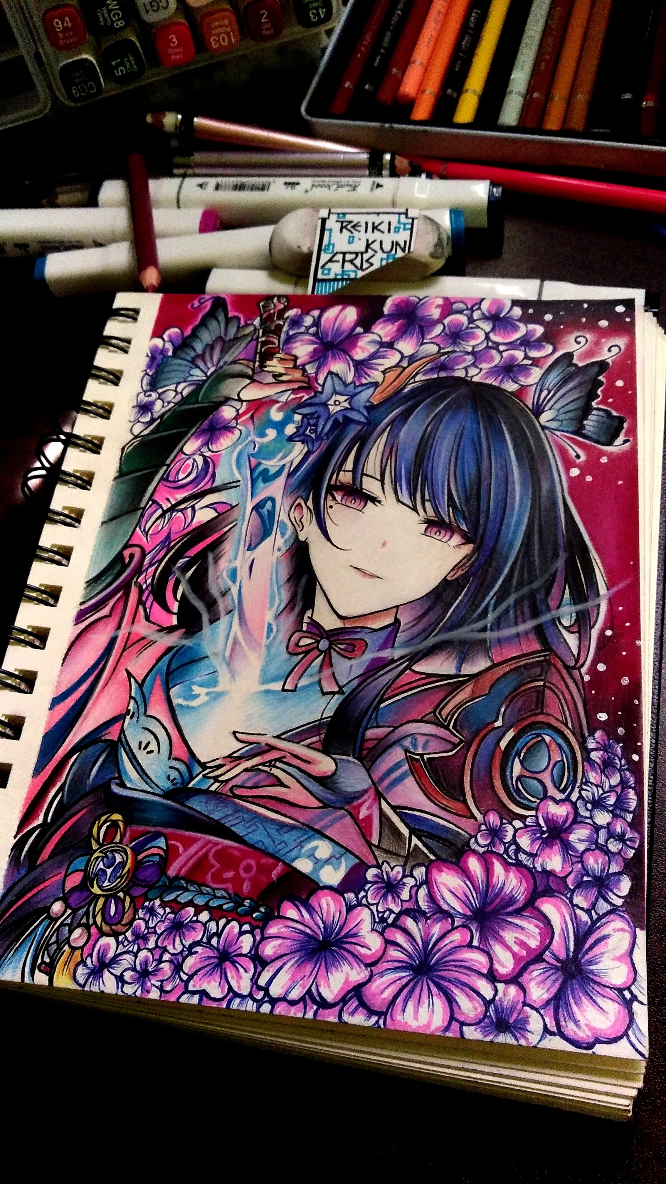 My Raiden Shogun Drawing | Final Day Genshin Impact | HoYoLAB