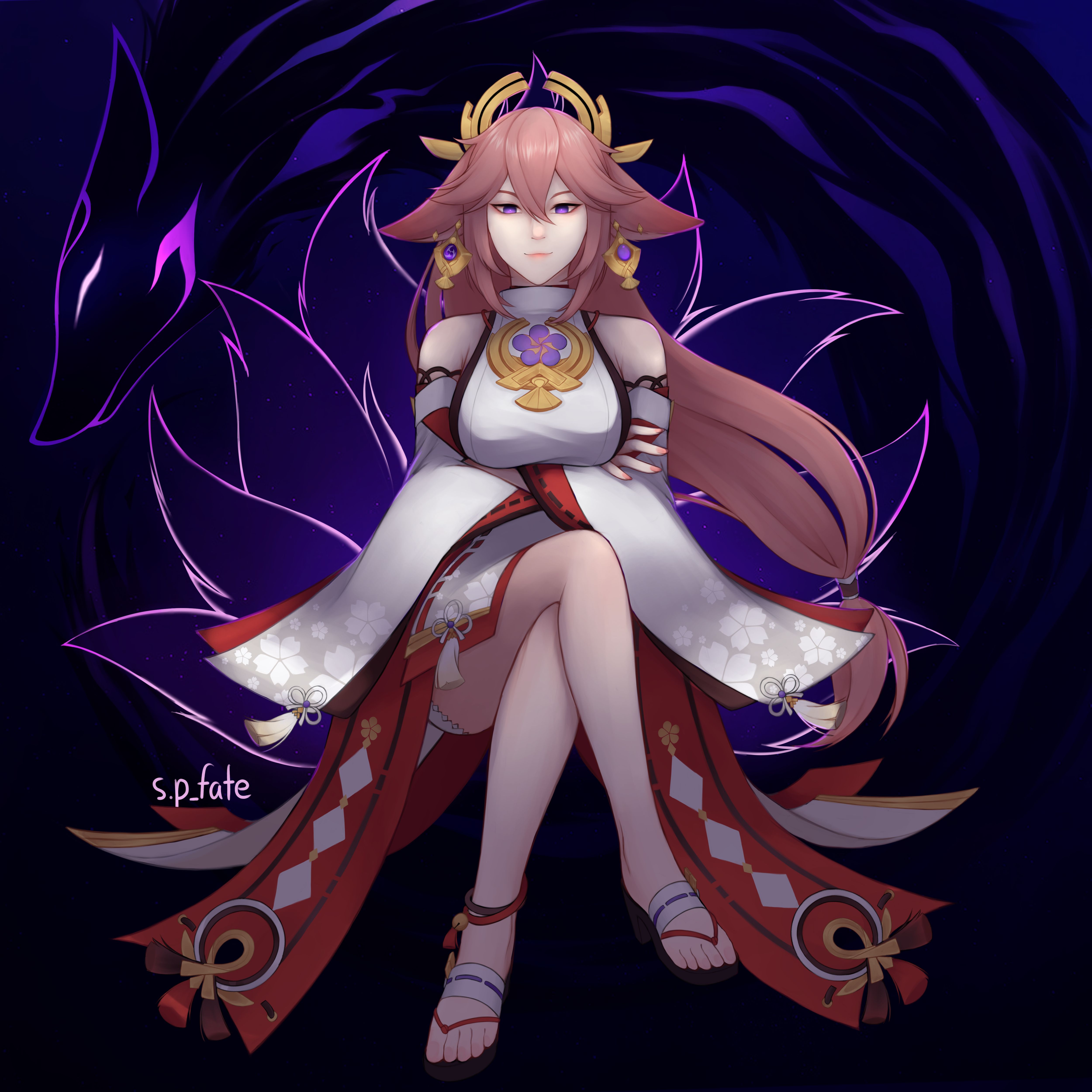 lady kitsune Genshin Impact | HoYoLAB