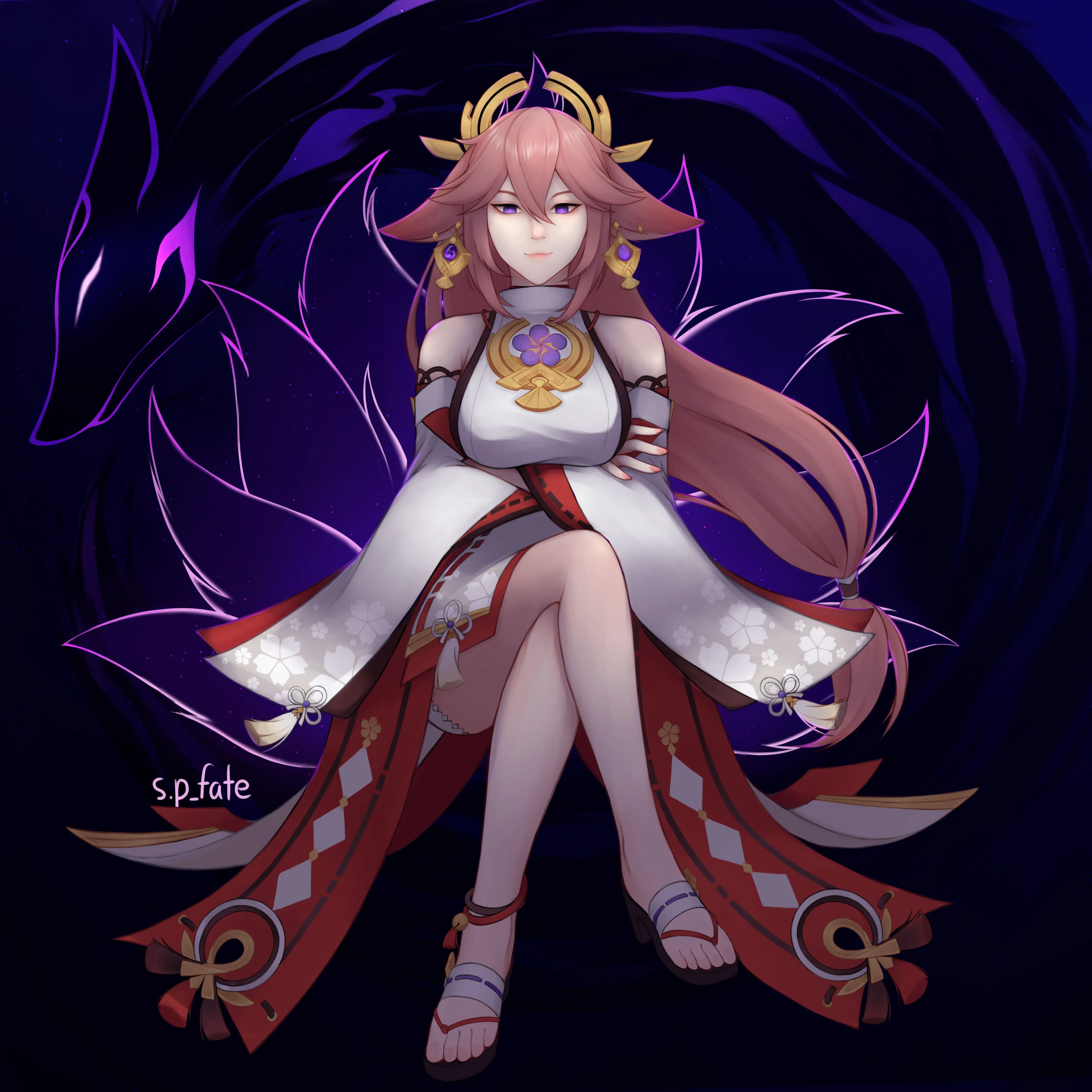 lady kitsune Genshin Impact | HoYoLAB