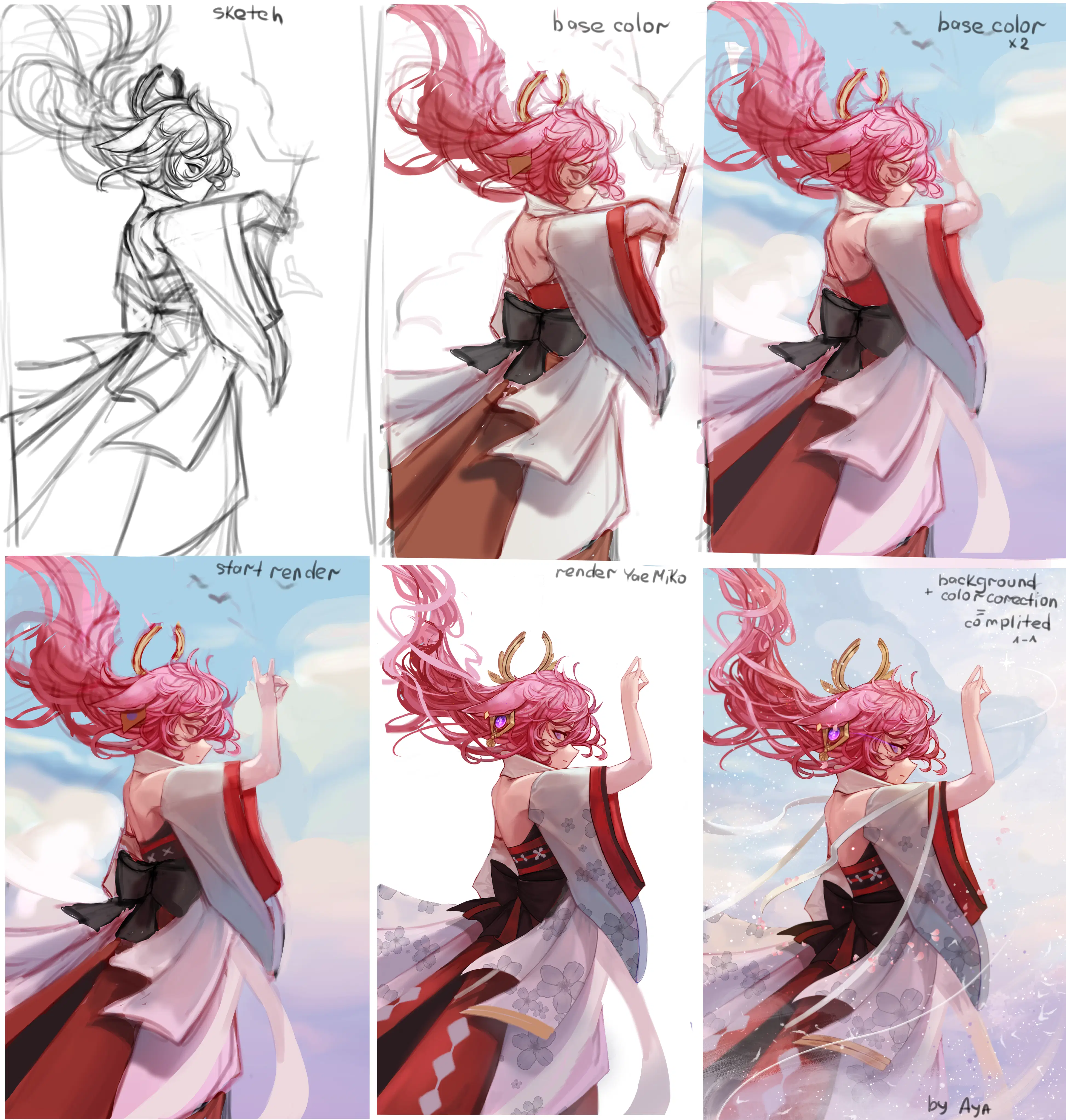 YaeMiko fan art contest Genshin Impact | HoYoLAB