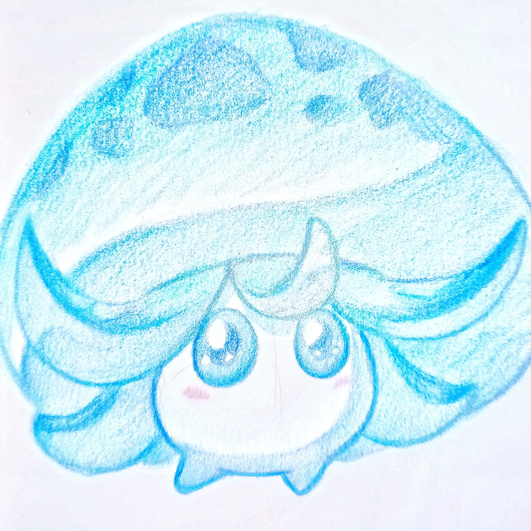 Bongo-Head in colored pencil Genshin Impact | HoYoLAB