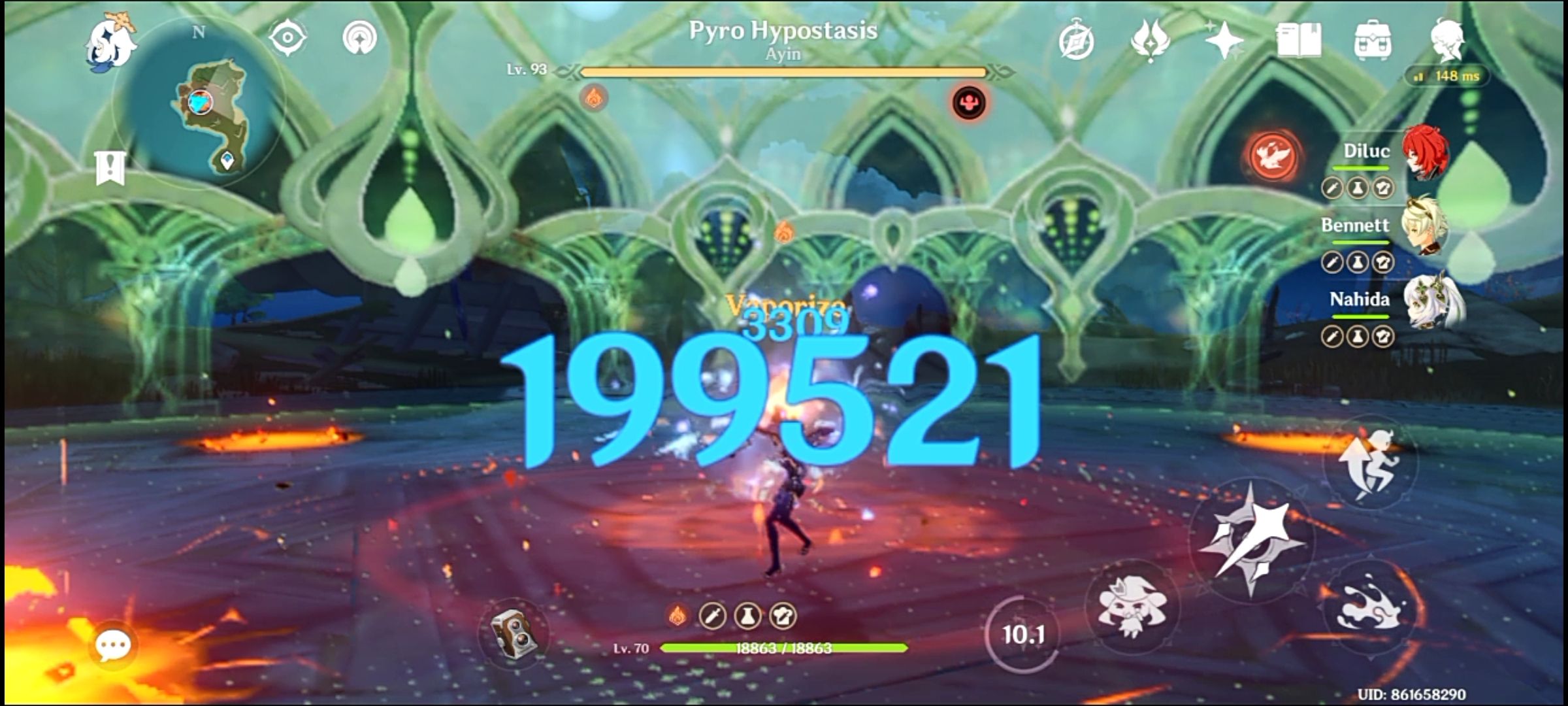 I just start build my mona 1 week ogo and she already do bigger dmg ...