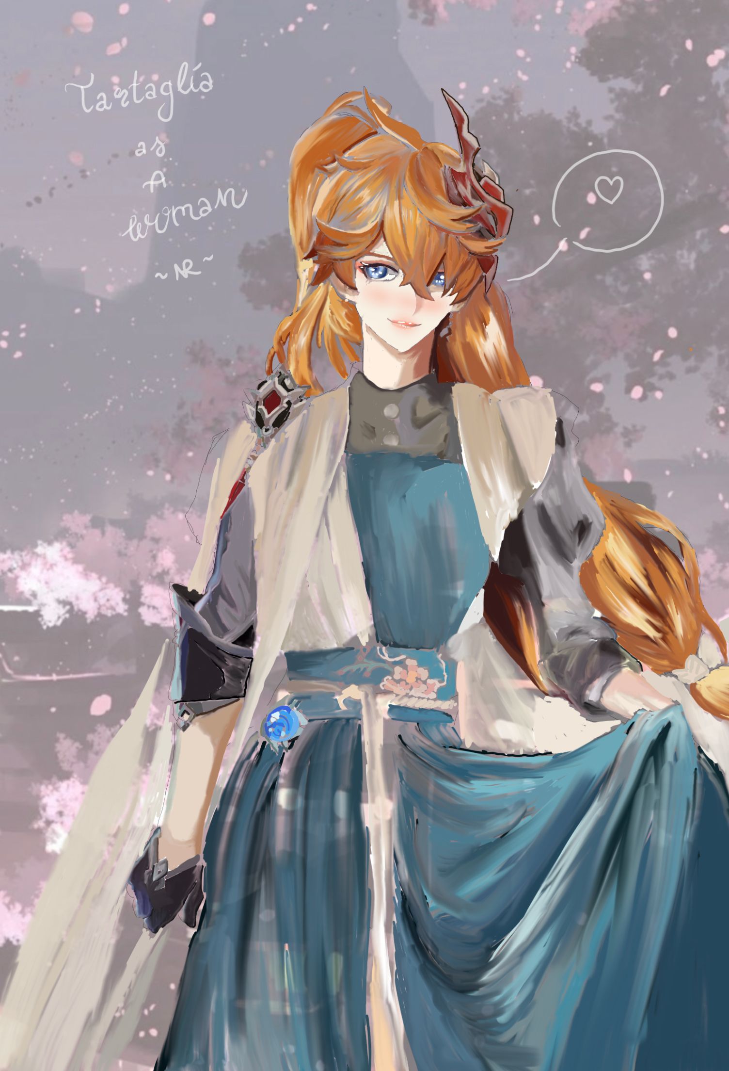 Tartaglia as a woman.. Genshin Impact | HoYoLAB