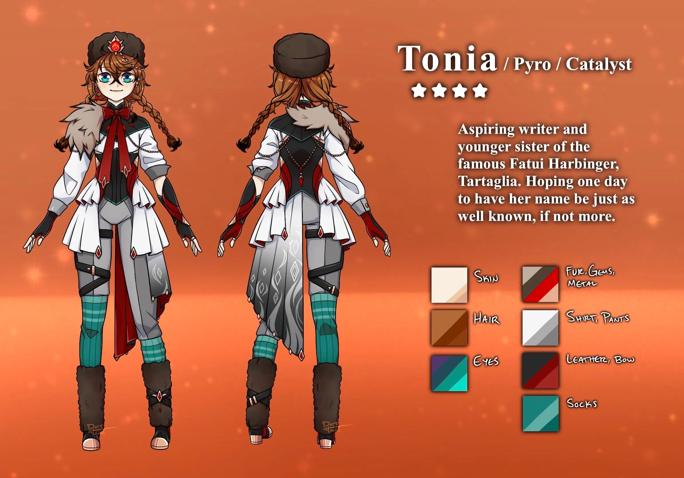 Playable 4 Star Tonia: Headcanon Design Genshin Impact | HoYoLAB