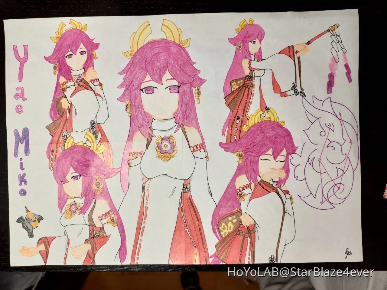 Yae Miko fan art Genshin Impact | HoYoLAB