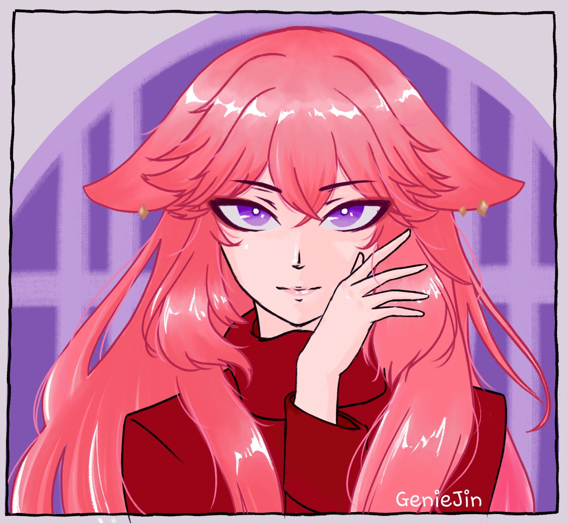 YaeMiko fanart Genshin Impact | HoYoLAB