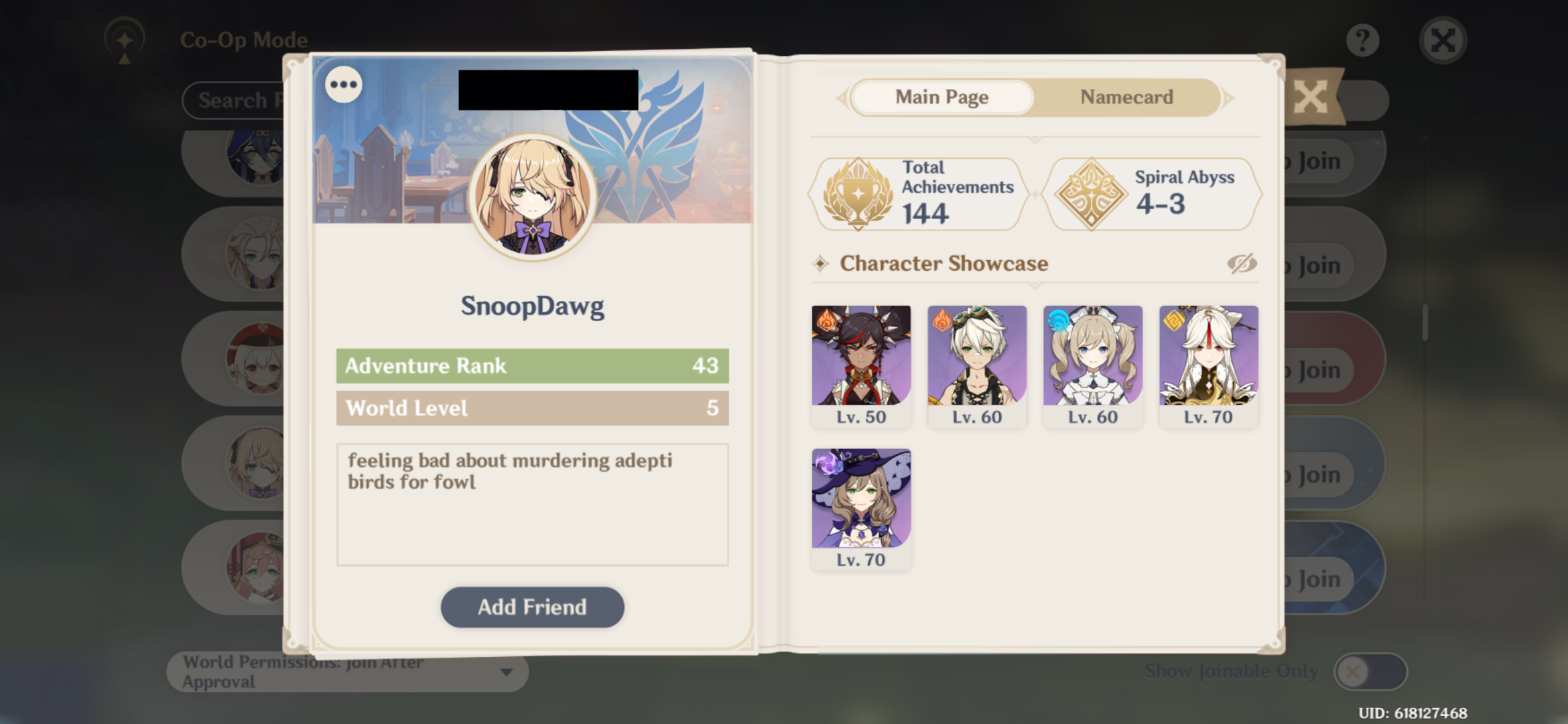 co op signatures Genshin Impact | HoYoLAB