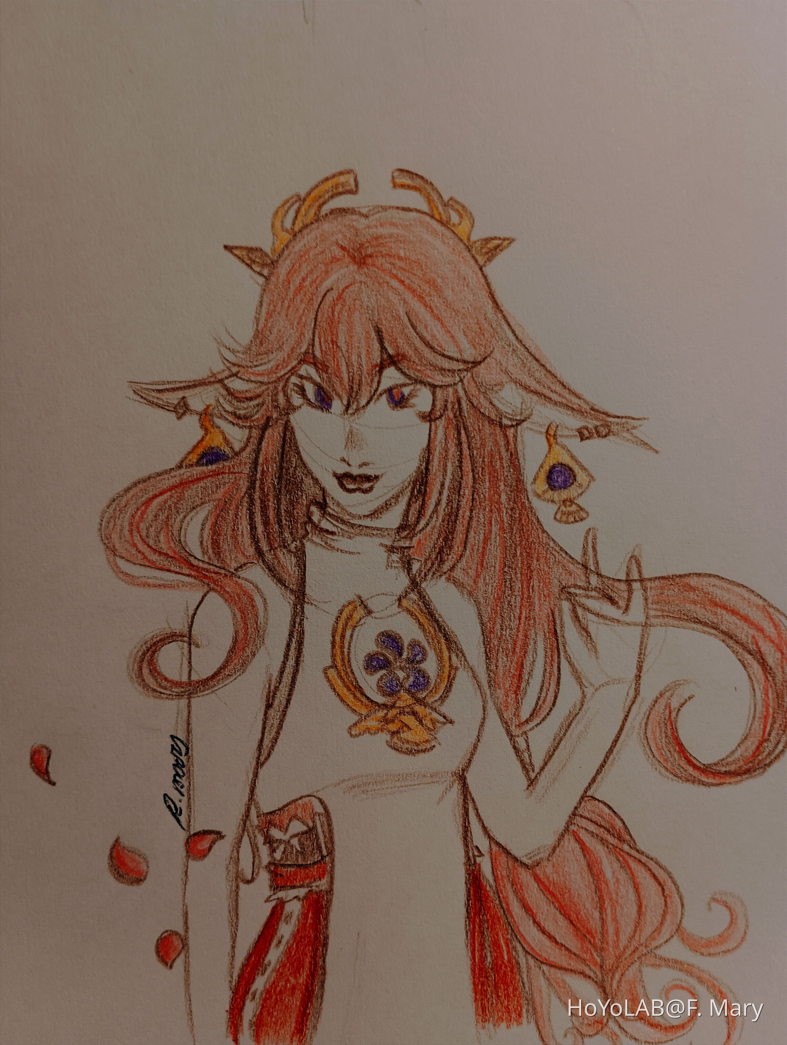 Miko's so beautiful 💗💖 Genshin Impact | HoYoLAB