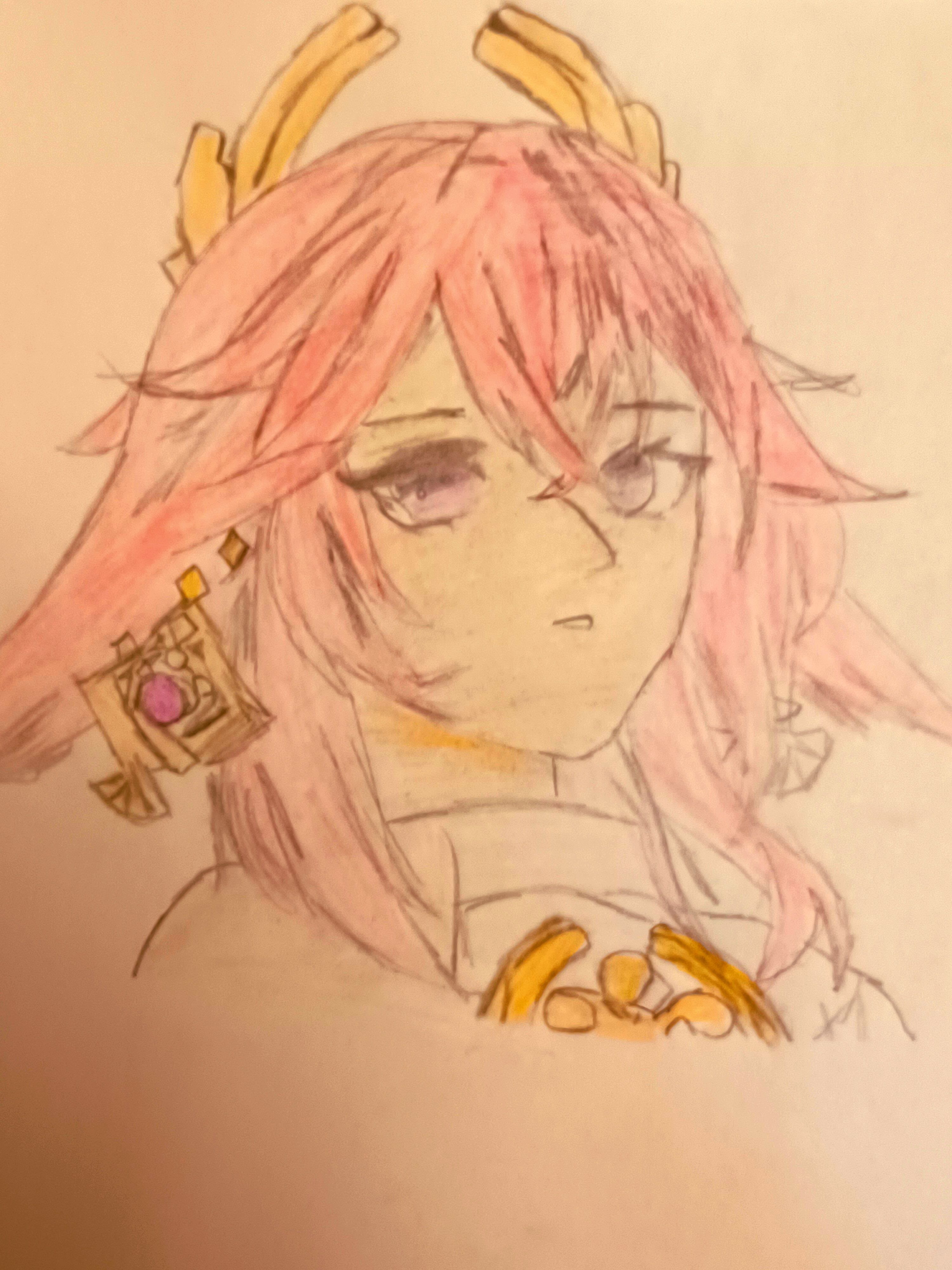 Yea miko fanart #yeamiko #genshinimpact Genshin Impact | HoYoLAB