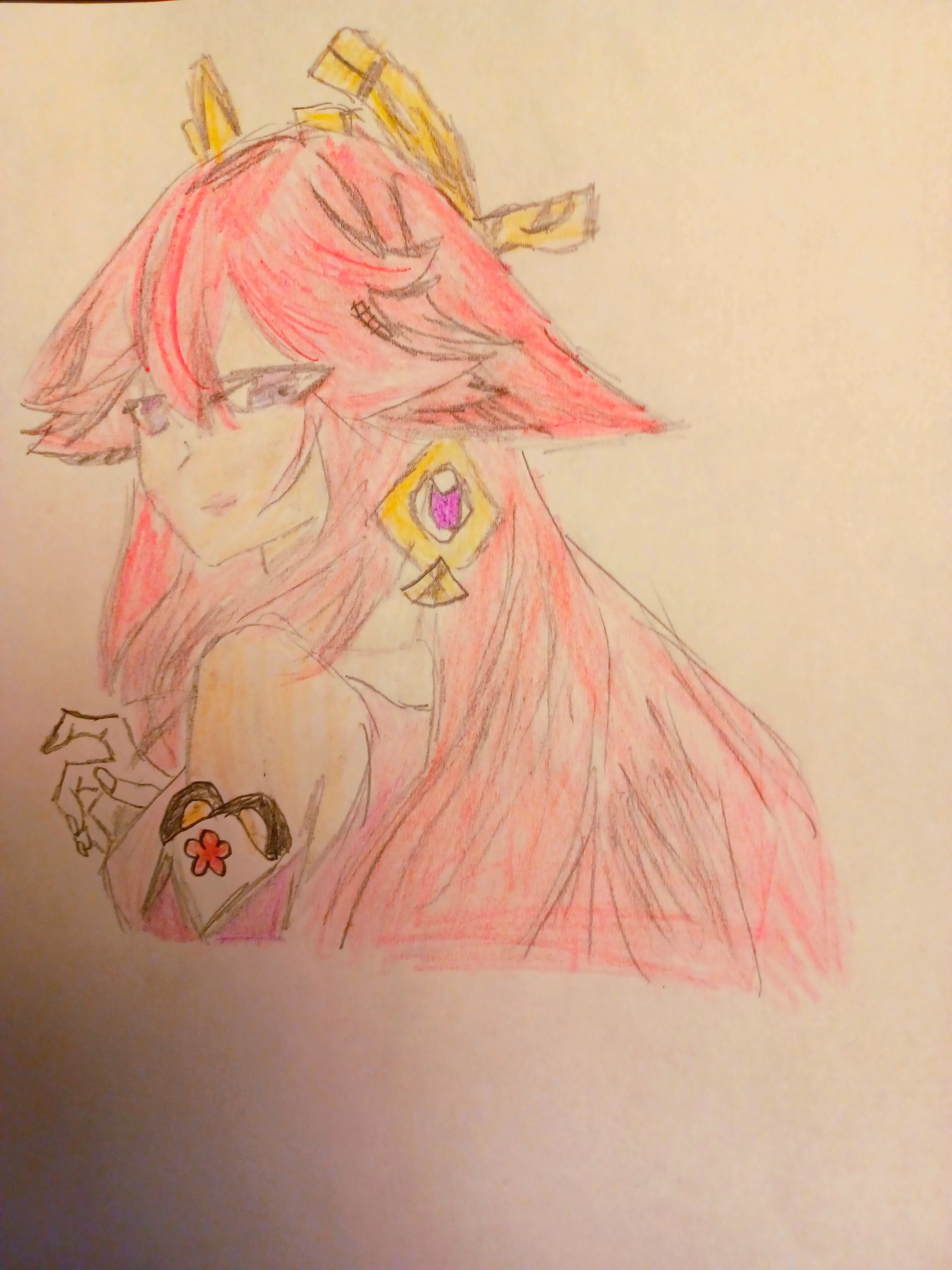 Yea miko fanart #yeamiko #genshinimpact Genshin Impact | HoYoLAB